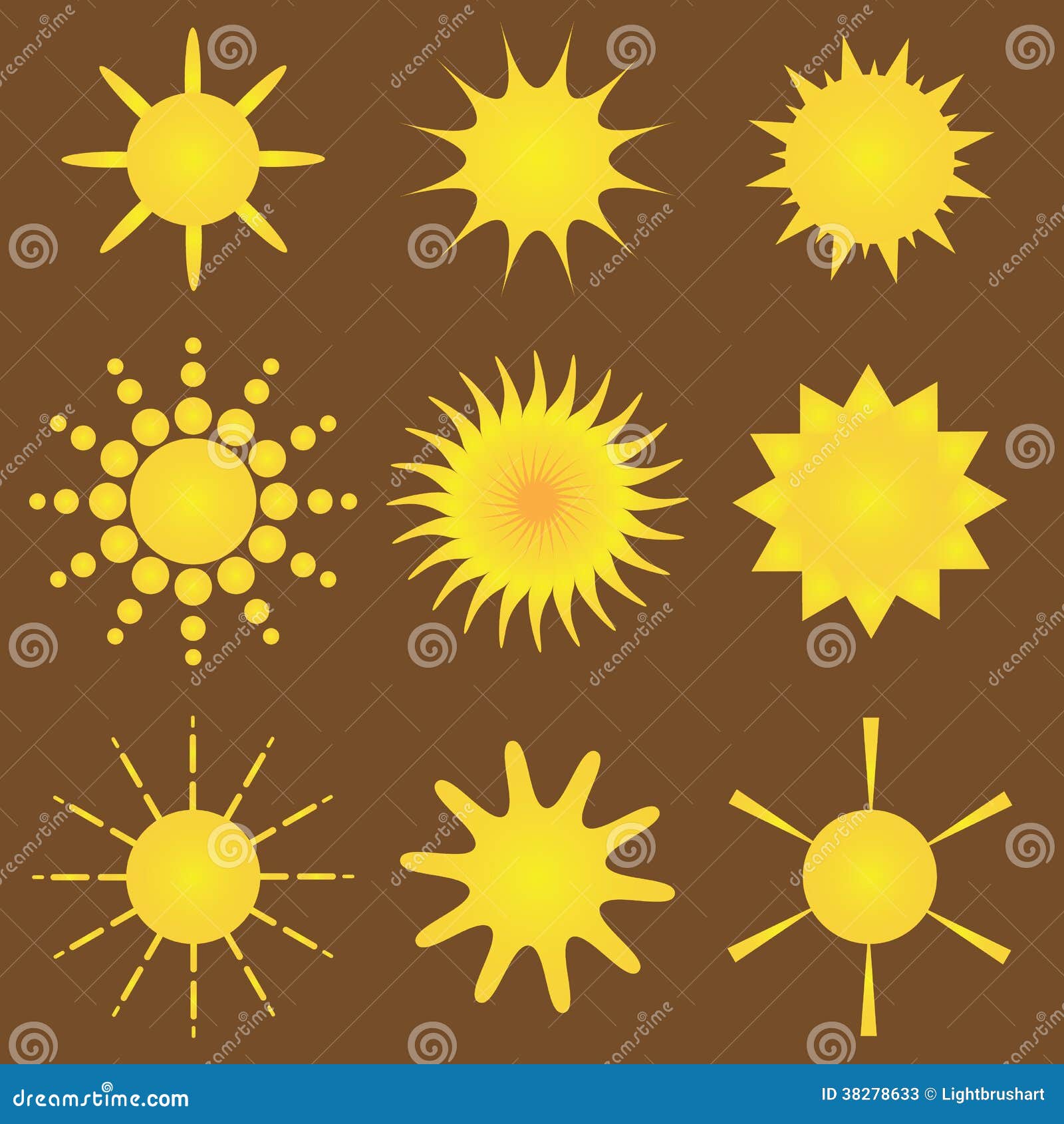 Suns vector collection stock vector. Illustration of clipart - 38278633