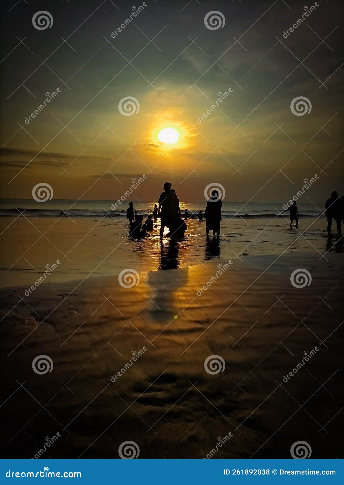 Sun Sad, the Sun Returns To Say Good Night Stock Photo - Image of ...