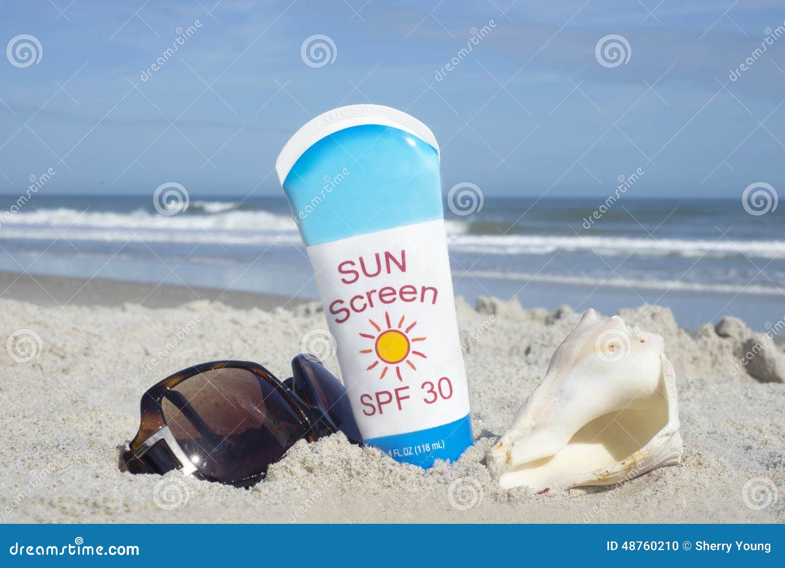 Sunscreen stock photo. Image of hygiene, background, vacation - 48760210