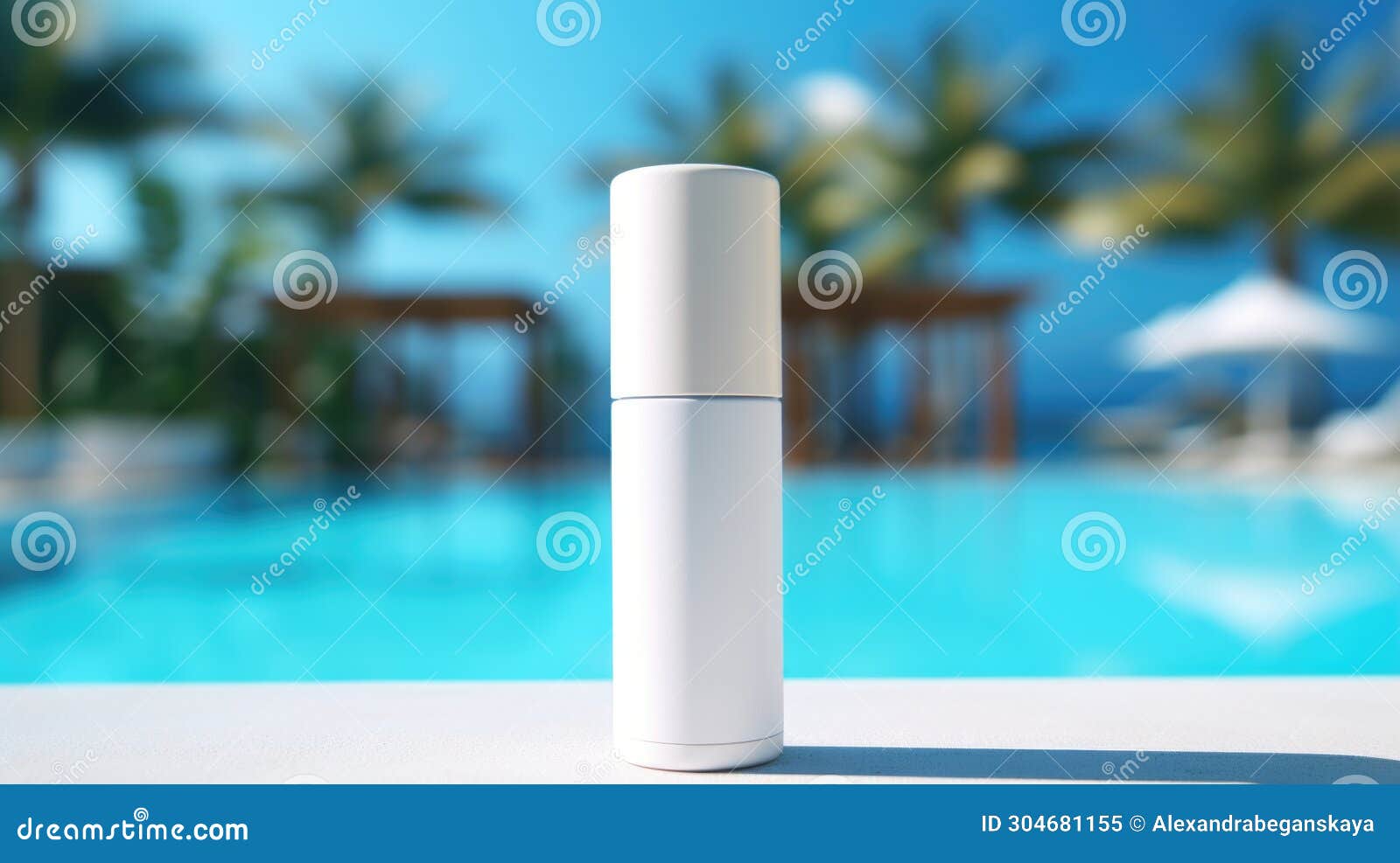 Sunscreen Bottle With Dispenser Pump Stock Photography | CartoonDealer ...
