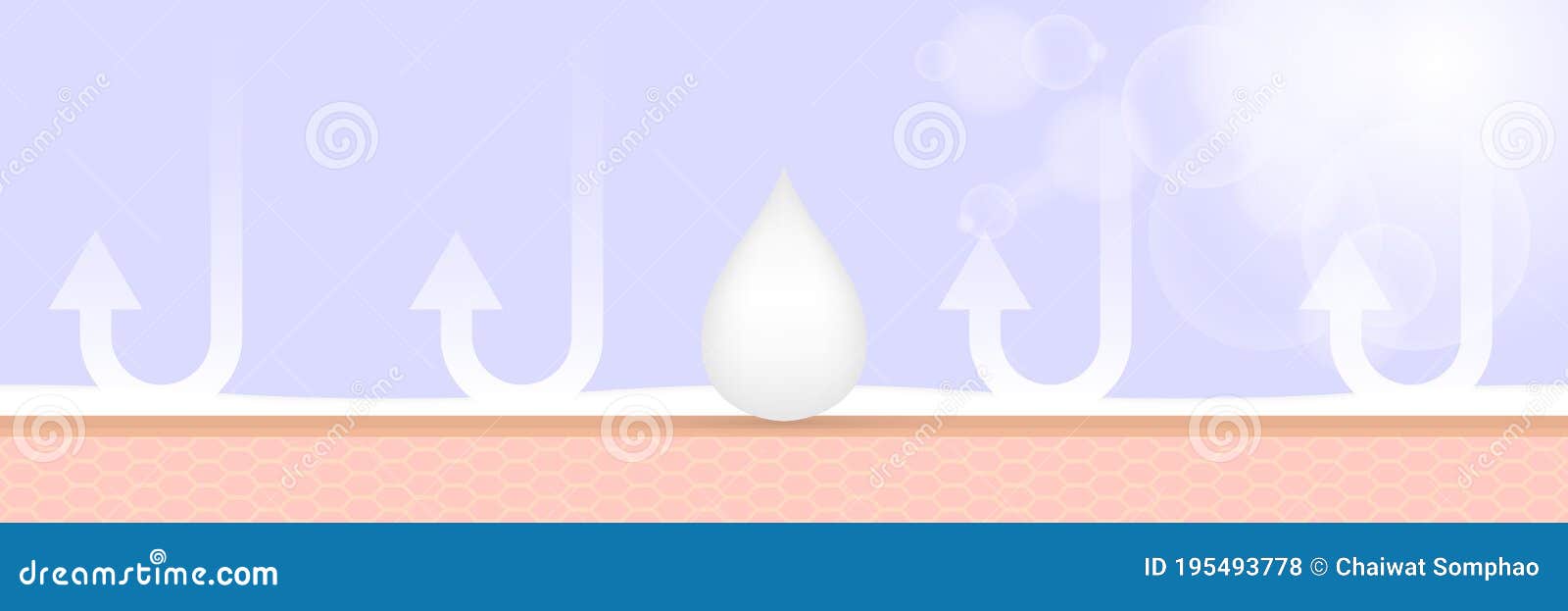 Sunscreen Drop on Skin for Protect from UV Stock Vector - Illustration ...