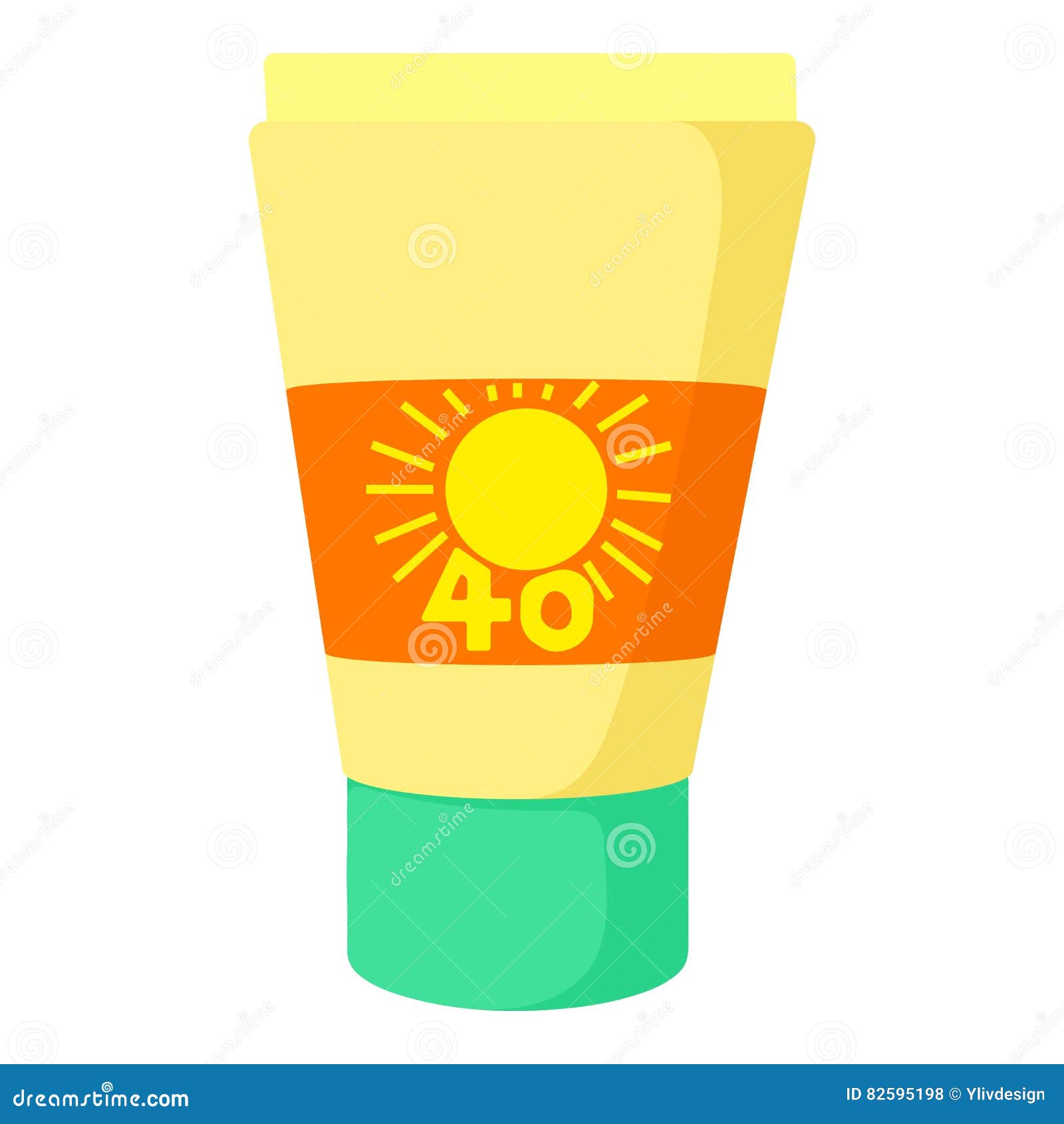 Sunscreen Icon. Summer, Beach And Sea Rest Symbol. Isolated Vector ...