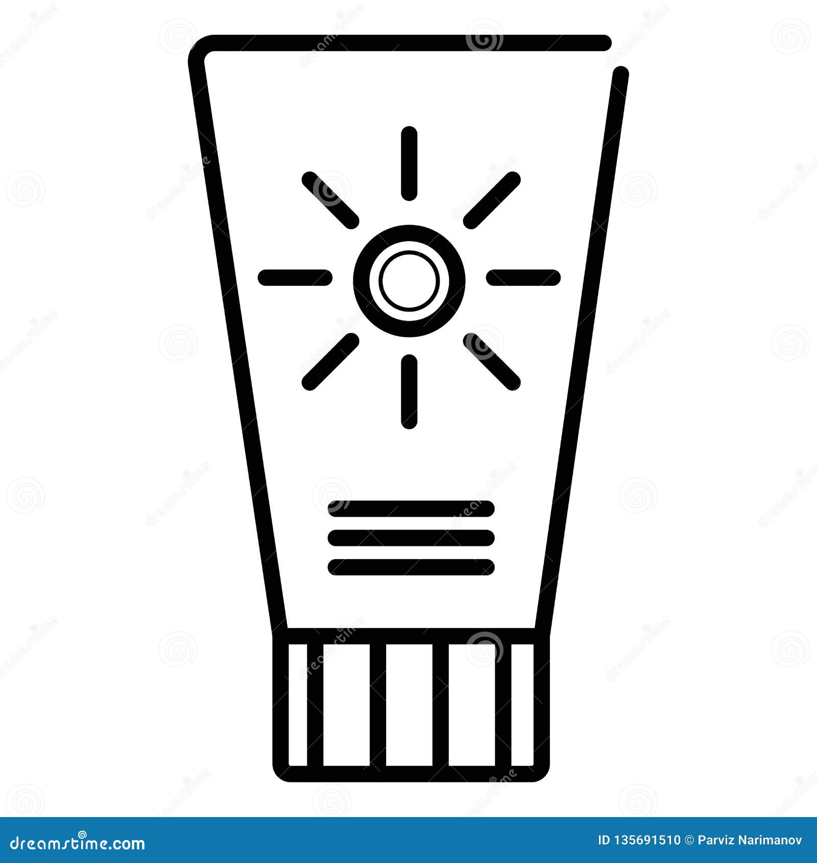 Sunscreen Icon. Vector | CartoonDealer.com #195223143
