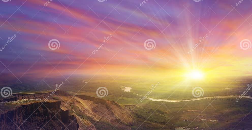 Sunset stock image. Image of dark, caucasus, afterlight - 11796547