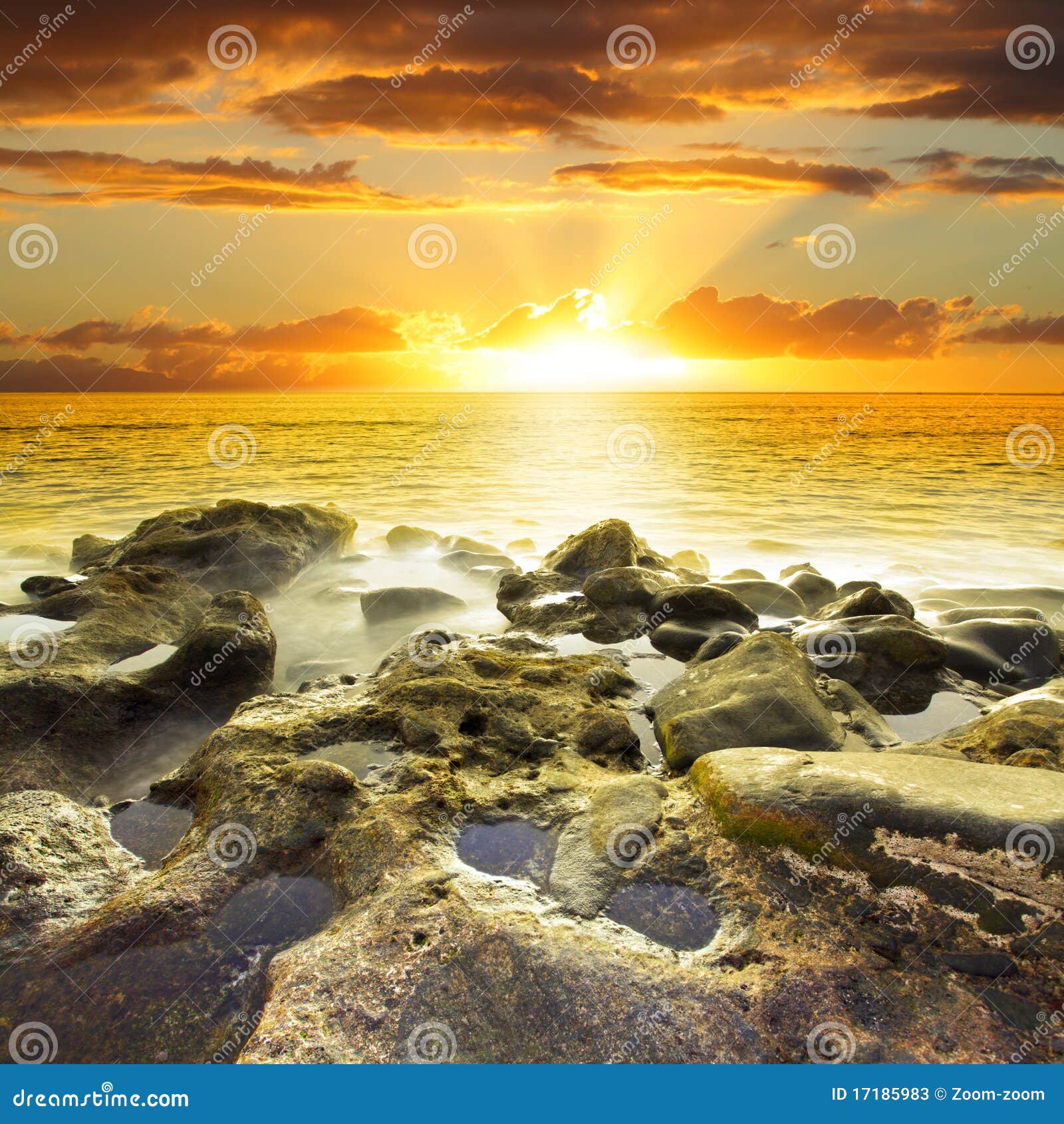 Sunset stock image. Image of scenery, beautiful, horizontal - 17185983