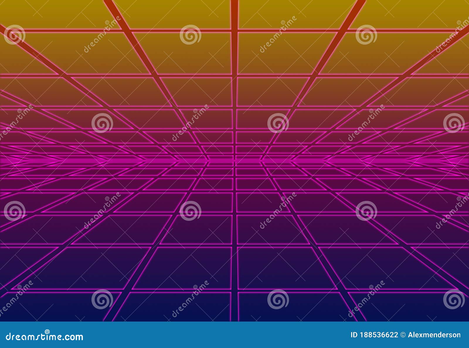 Abstract 80s Background with Gradient and Pattern Stock Illustration ...