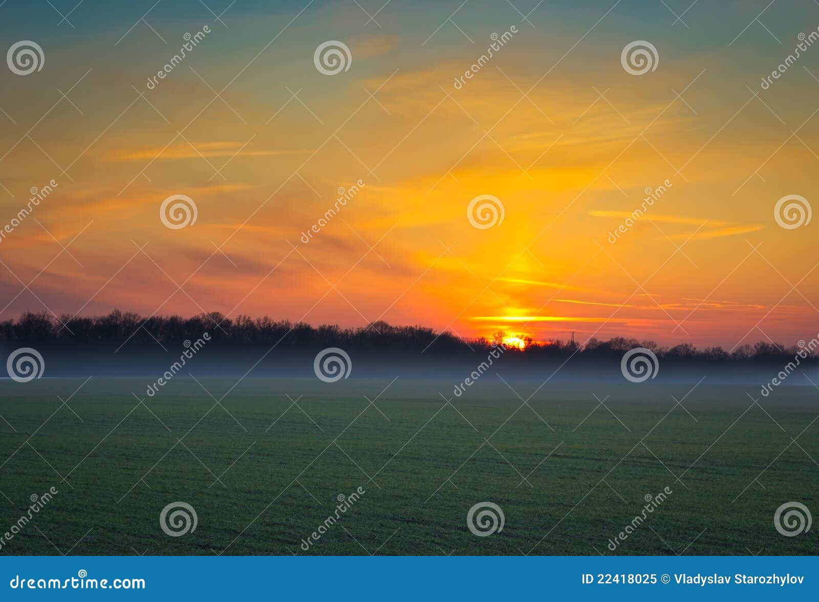 Sunset stock image. Image of land, environment, cloud - 22418025