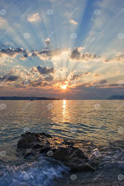 Sunset stock image. Image of light, cloud, expressive - 3000517