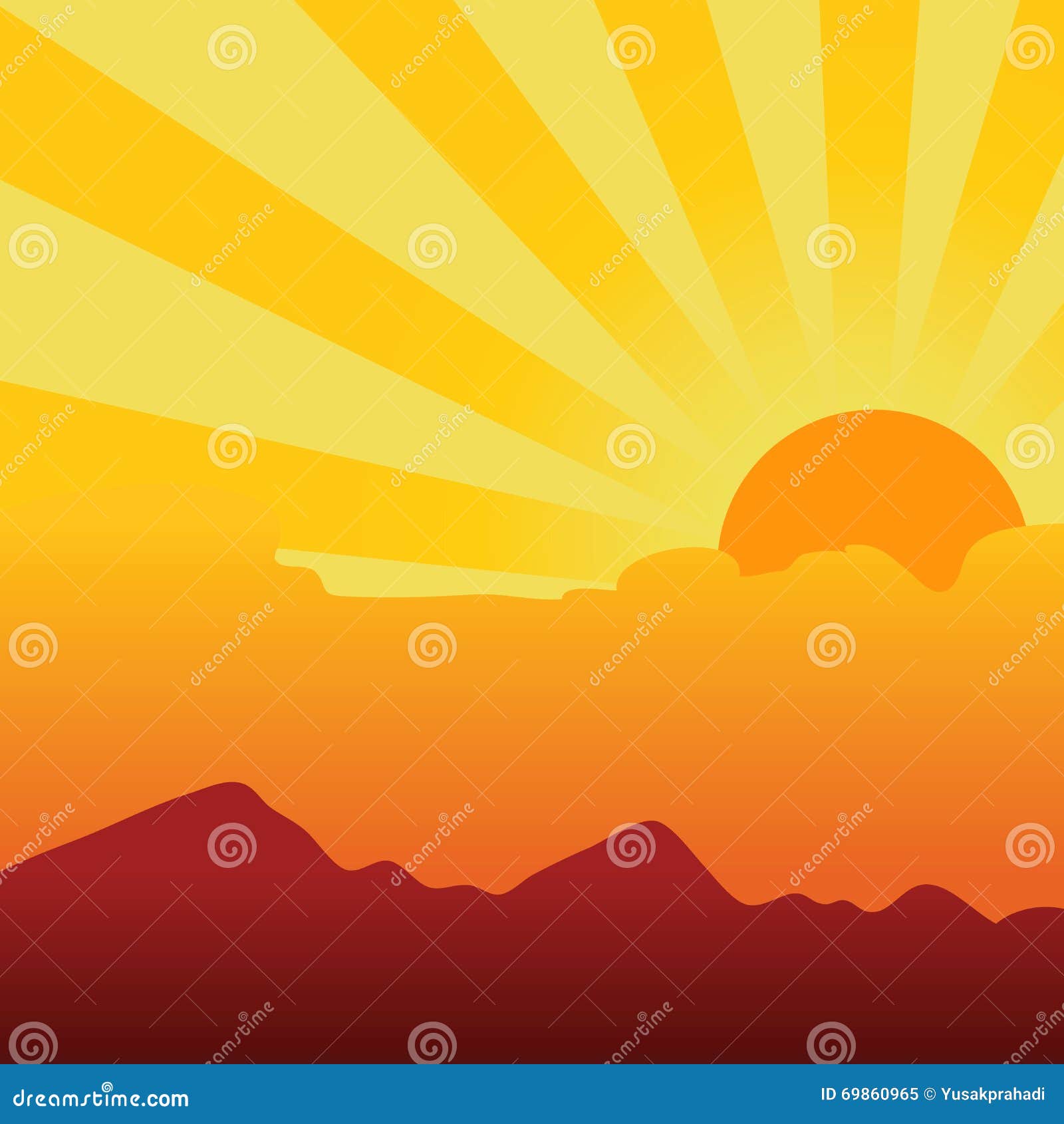 Sunset Abstract Background stock vector. Illustration of clip - 69860965