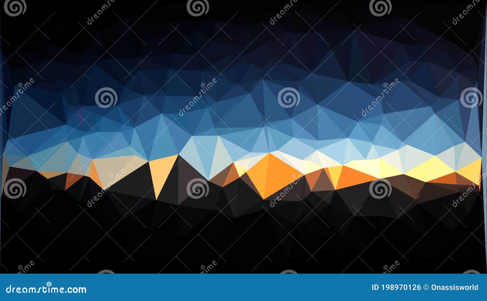 Sunset Abstract Shapes Blurs Colors Stock Illustration - Illustration ...