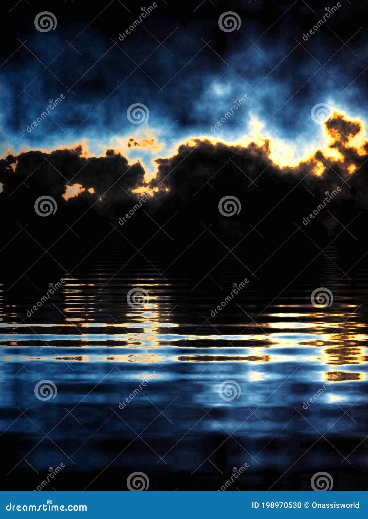 Sunset Abstract Shapes Blurs Colors Stock Illustration - Illustration ...