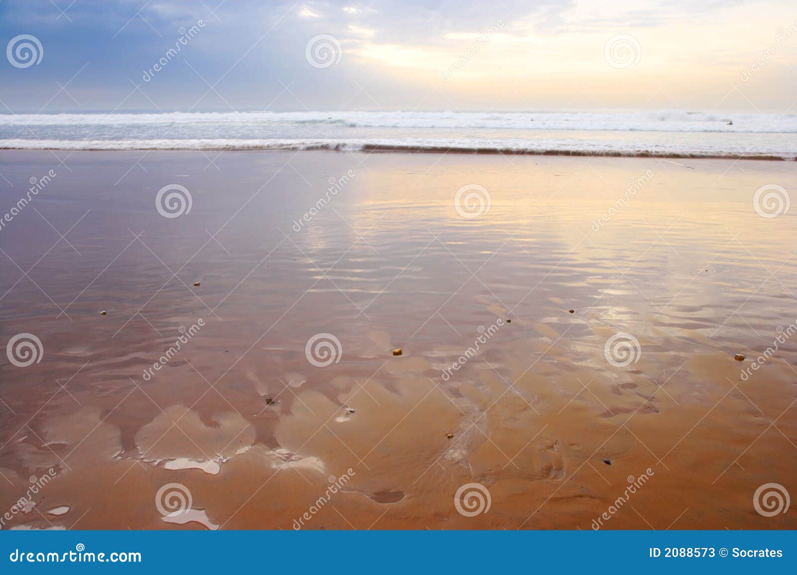 Sunset - Agadir, Morocco stock image. Image of tide, open - 2088573