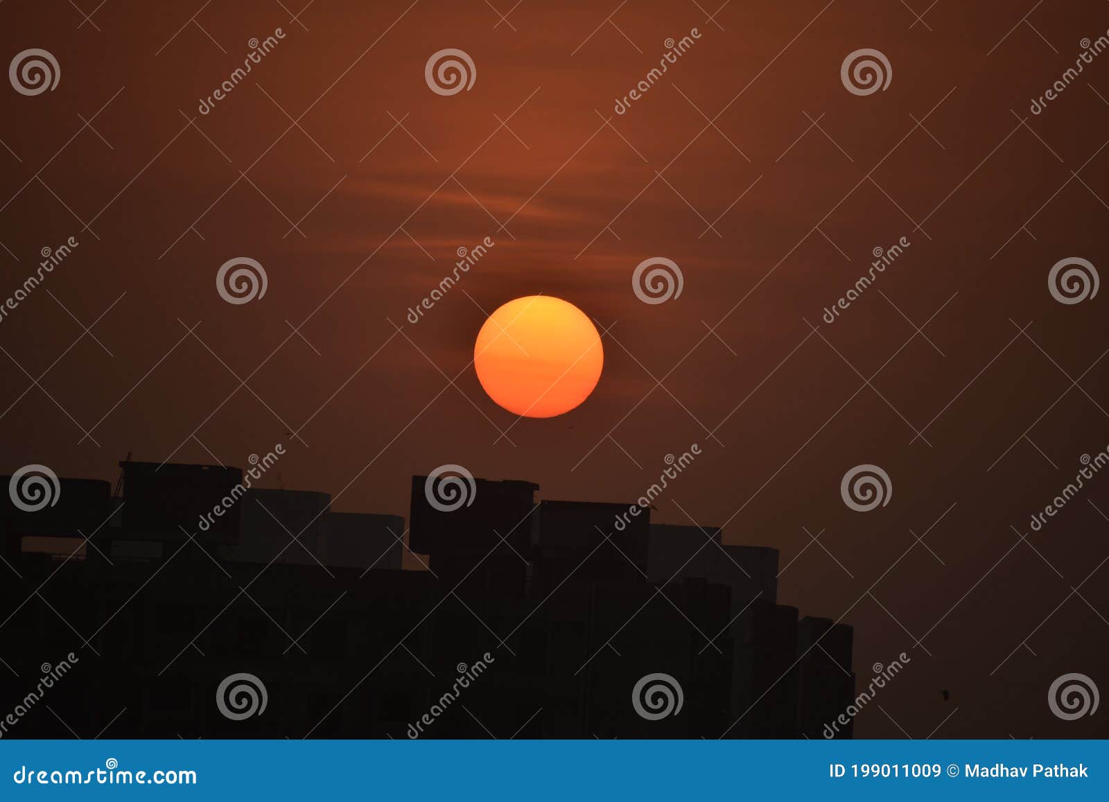 Sunset at Ahmedabad stock image. Image of circle, darkness - 199011009