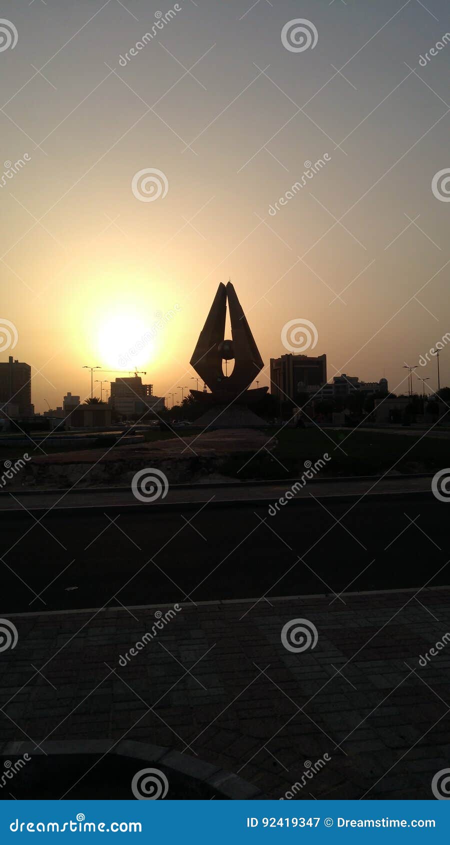 Sunset in Al Khobar stock image. Image of anthropomorphic - 92419347