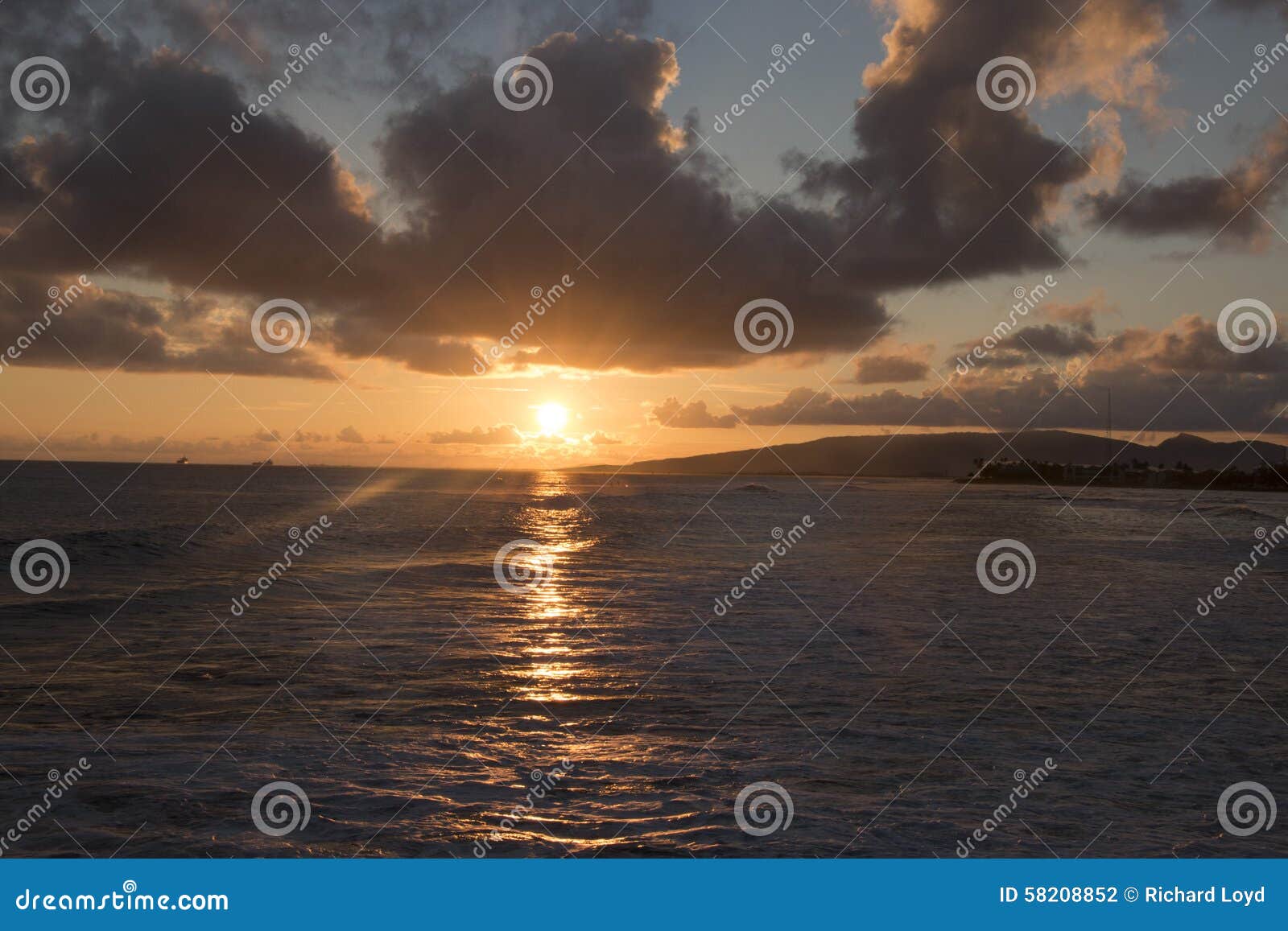 Sunset Ala, Moana stock photo. Image of crashing, oahu - 58208852