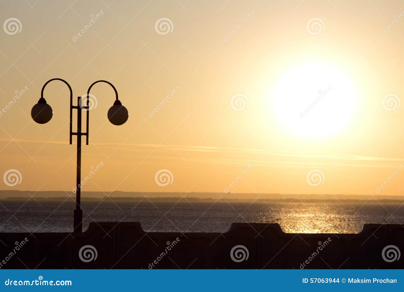 Sunset on the Alley Near the Sea Stock Photo - Image of street, railing ...