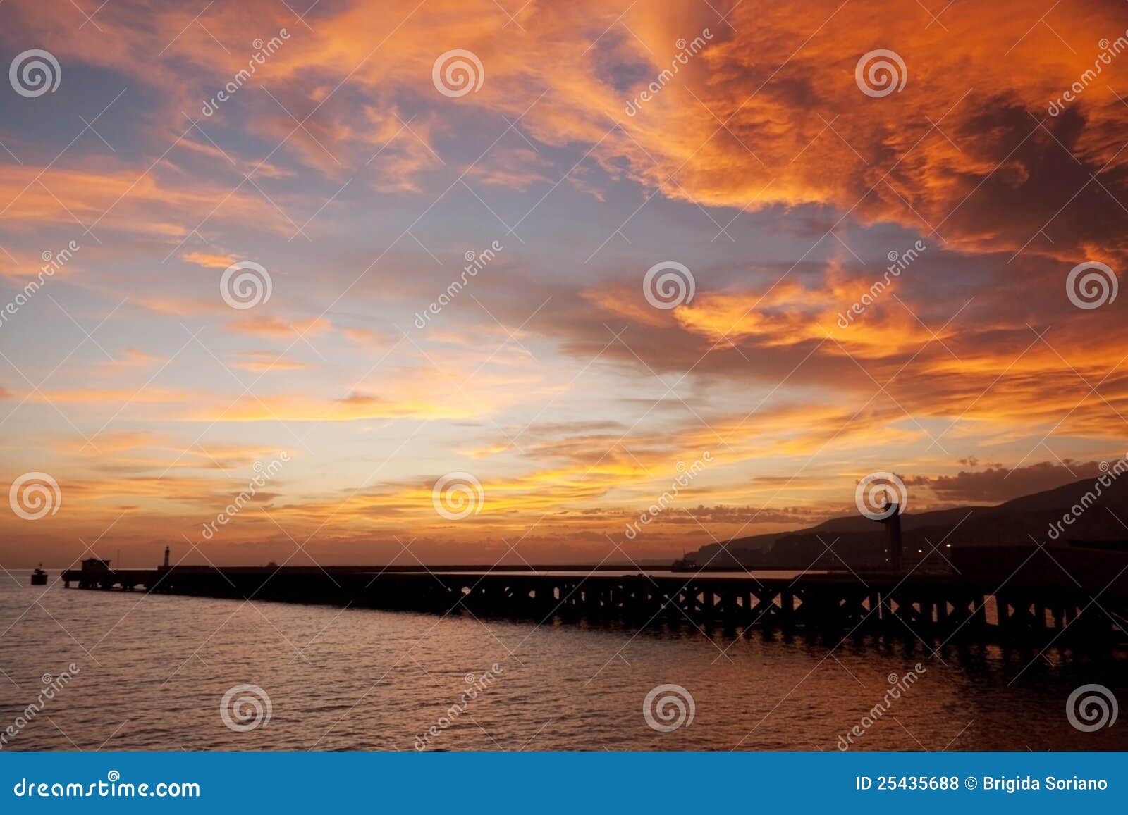 Sunset in Almeria Beach, Spain Stock Photo - Image of nature, scene ...