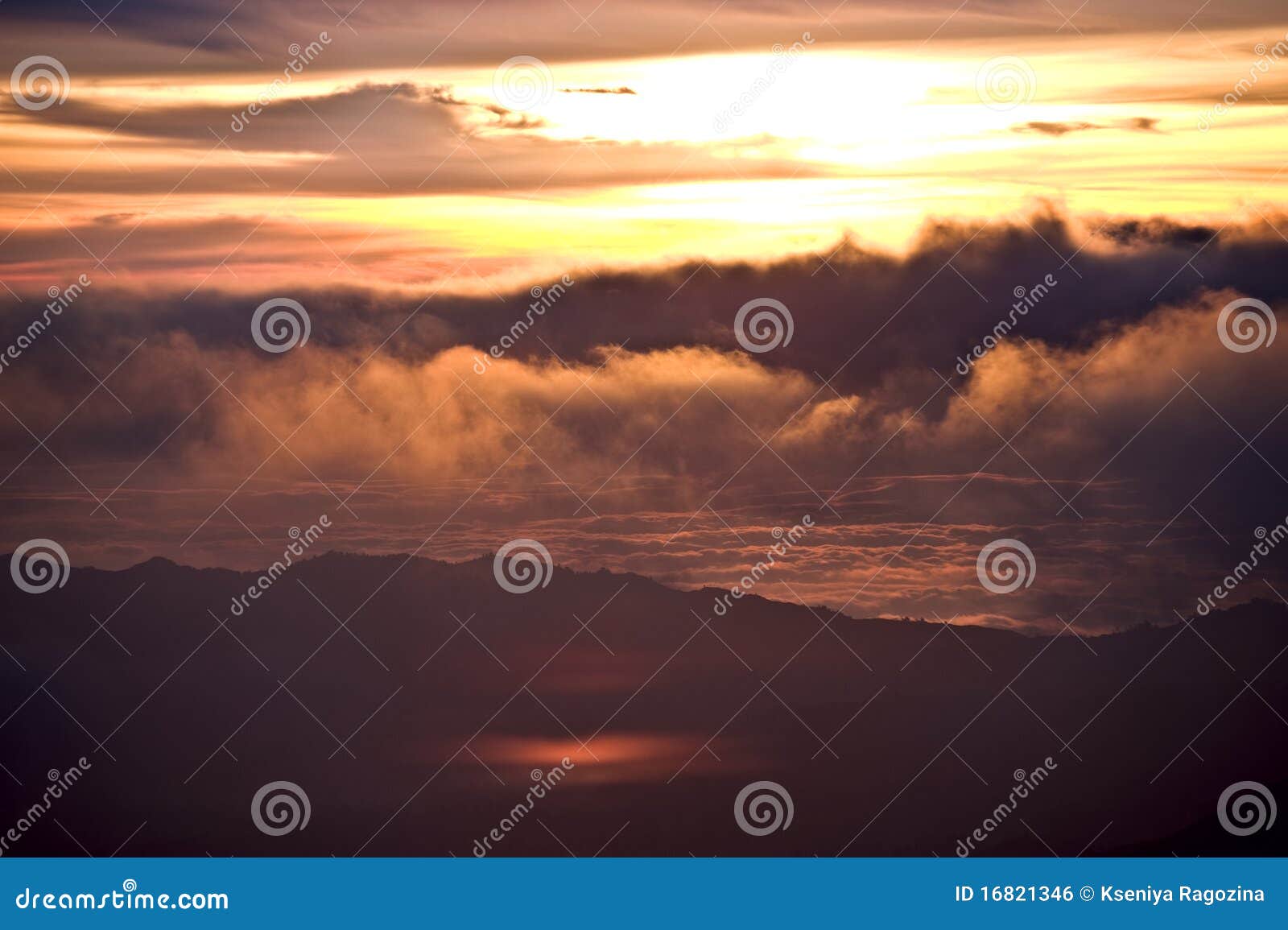 Sunset in the Andes stock photo. Image of horizon, hiking - 16821346