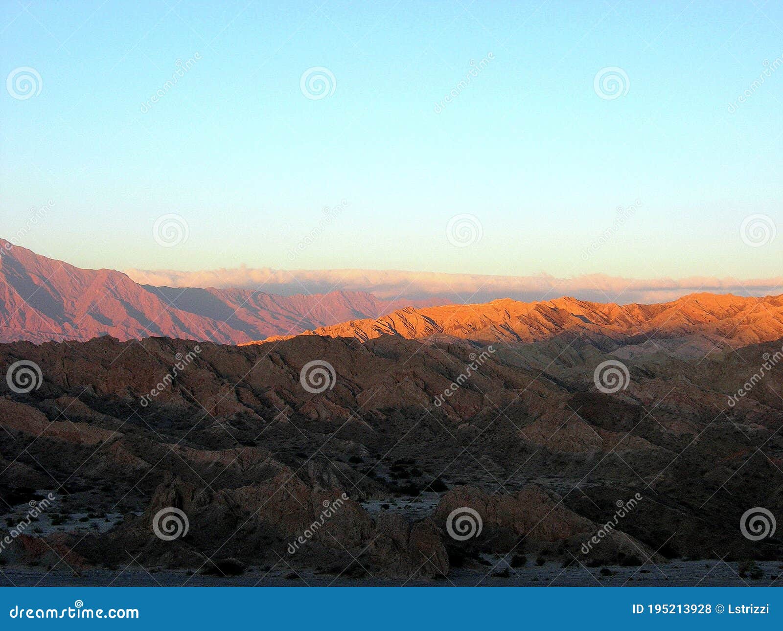 Sunset in the Andes between Lights and Shadows Stock Photo - Image of ...
