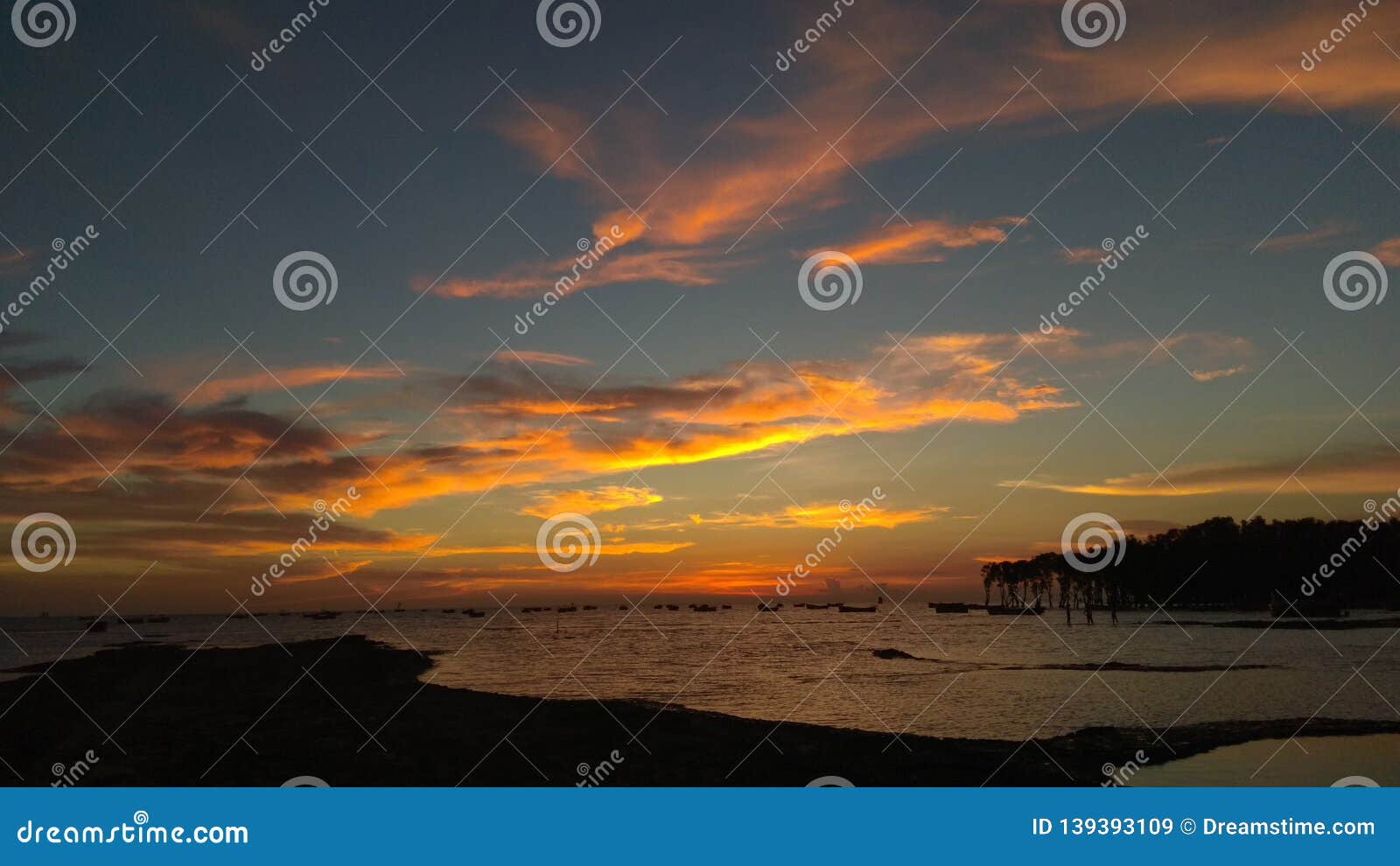 Sunset stock image. Image of earth, peaceful, evening - 139393109