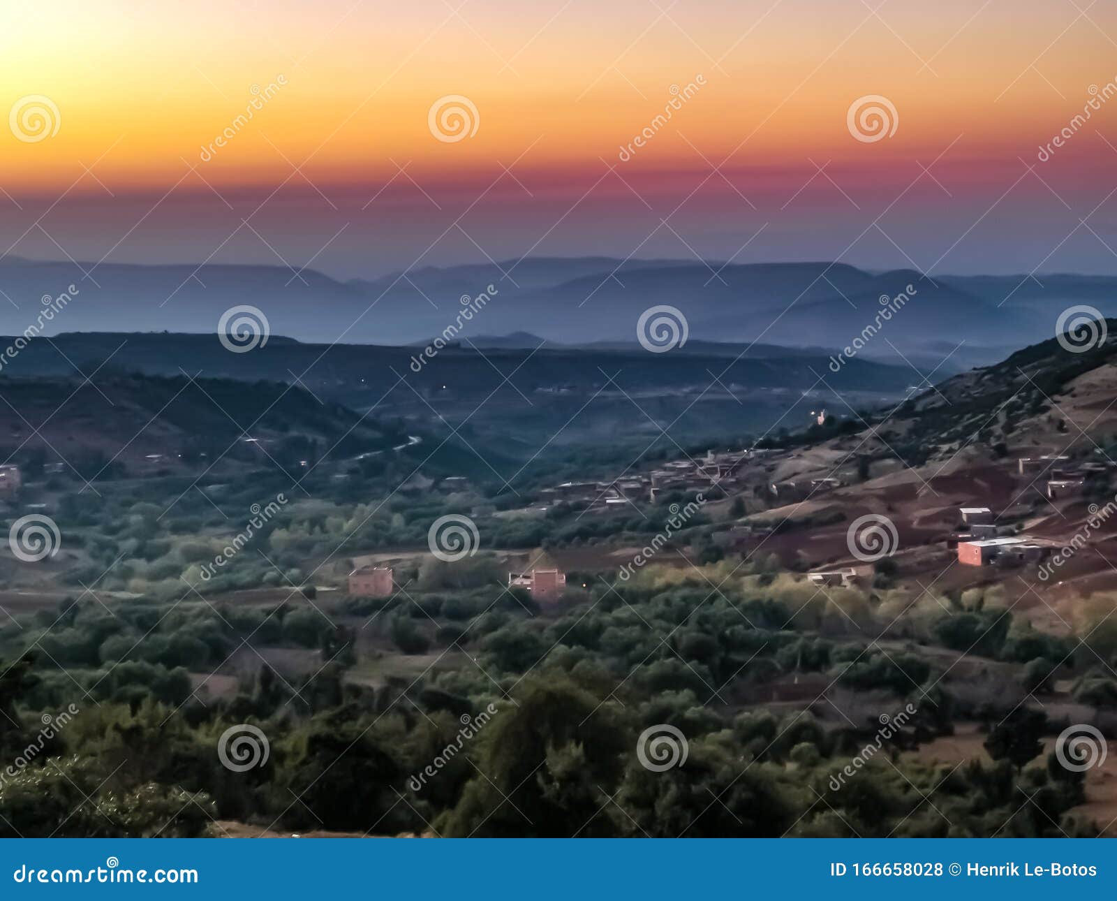 Sunset in the Atlas Mountain Stock Photo - Image of dawn, atlas: 166658028