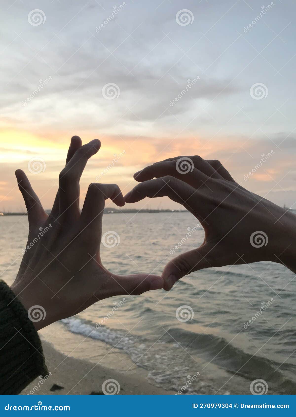 Beach and Sunset Shot from Angle View Stock Photo - Image of sitting ...
