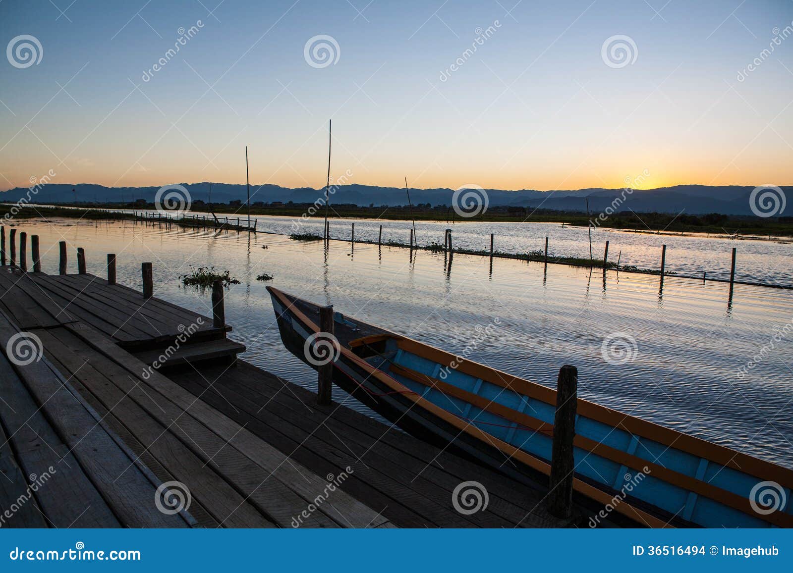 Sunset at Ayeyarwady River, Myanmar Stock Photo - Image of nautical ...