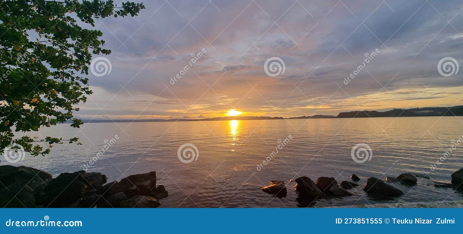 Sunset on Bacan Island stock image. Image of islan, sunset - 273851555
