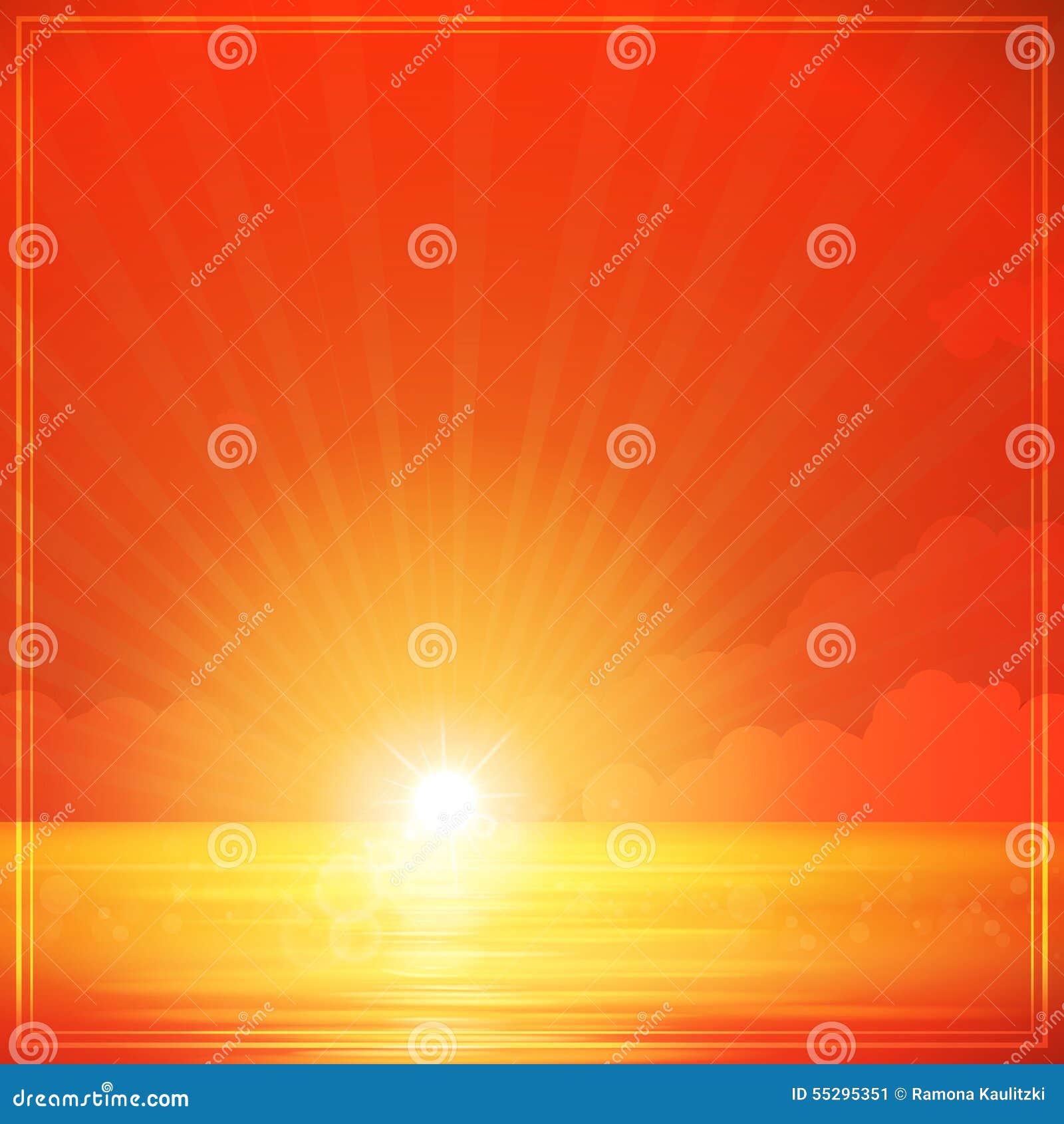 Sunset Background stock illustration. Illustration of season - 55295351