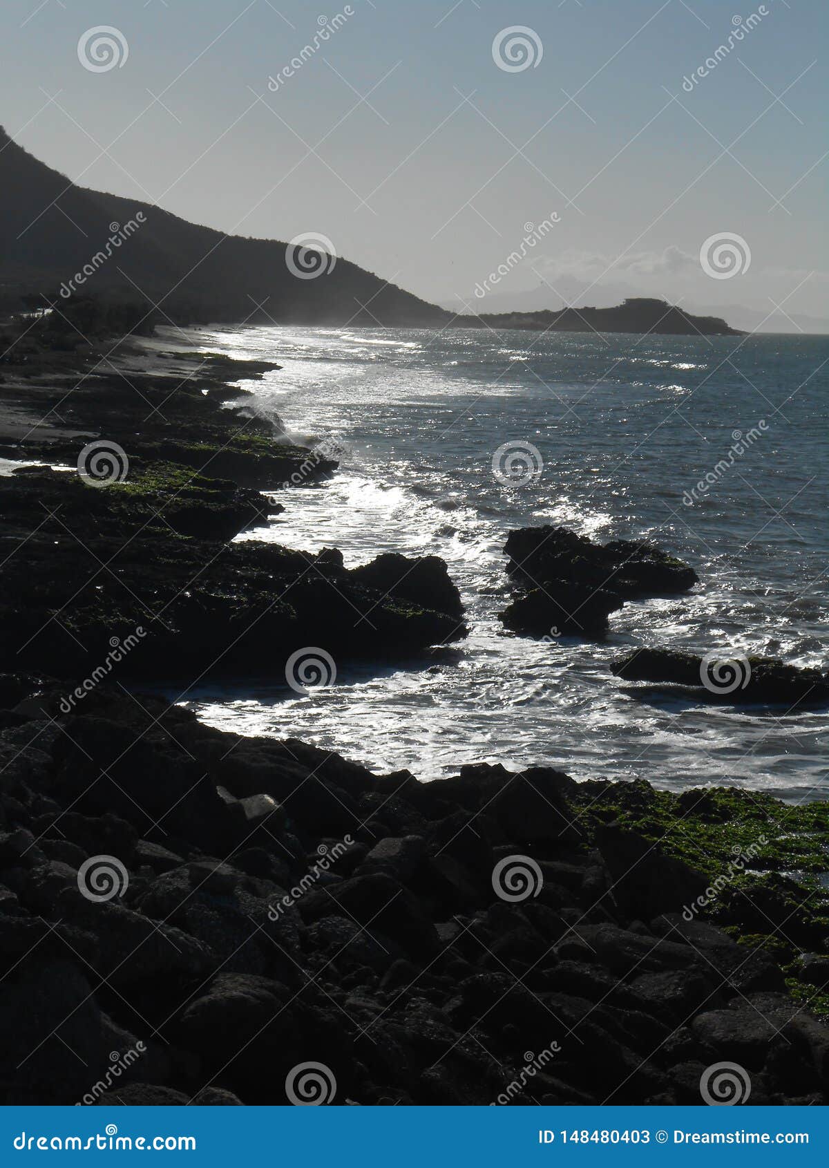 Sunset in backlight stock image. Image of shadows, looking - 148480403