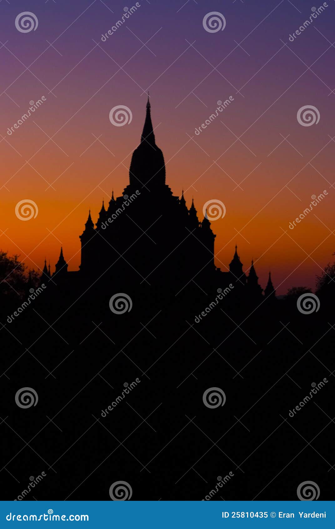 Sunset at a bagan temple stock image. Image of culture - 25810435