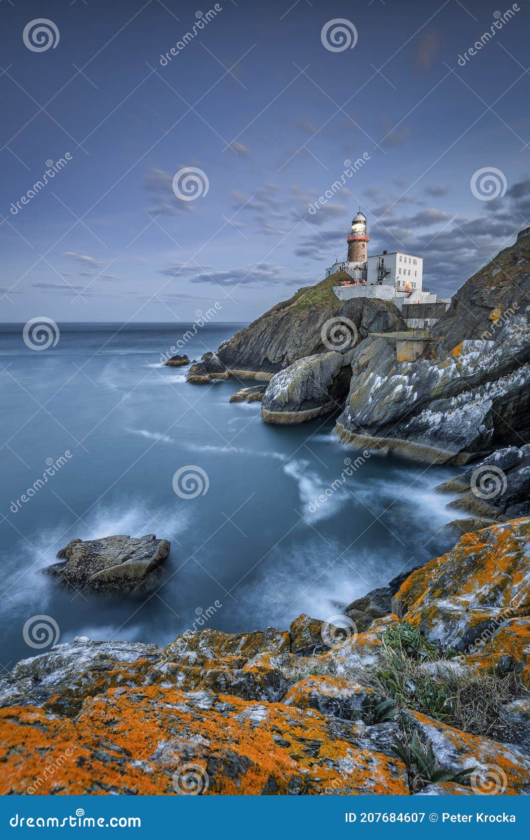 Sunset the Baily Lighthouse, Howth. Co. Dublin Ireland Stock Image ...