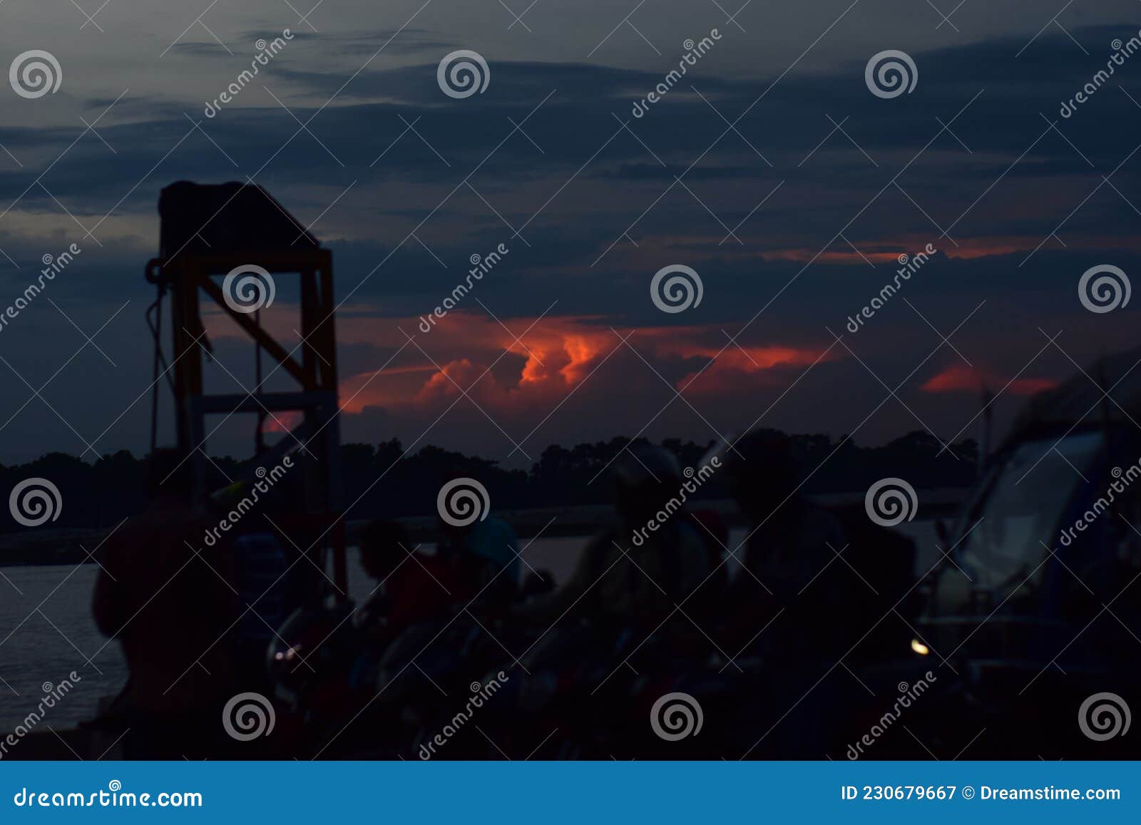 Sunset Bangladesh River View Stock Image - Image of lighting, morning ...