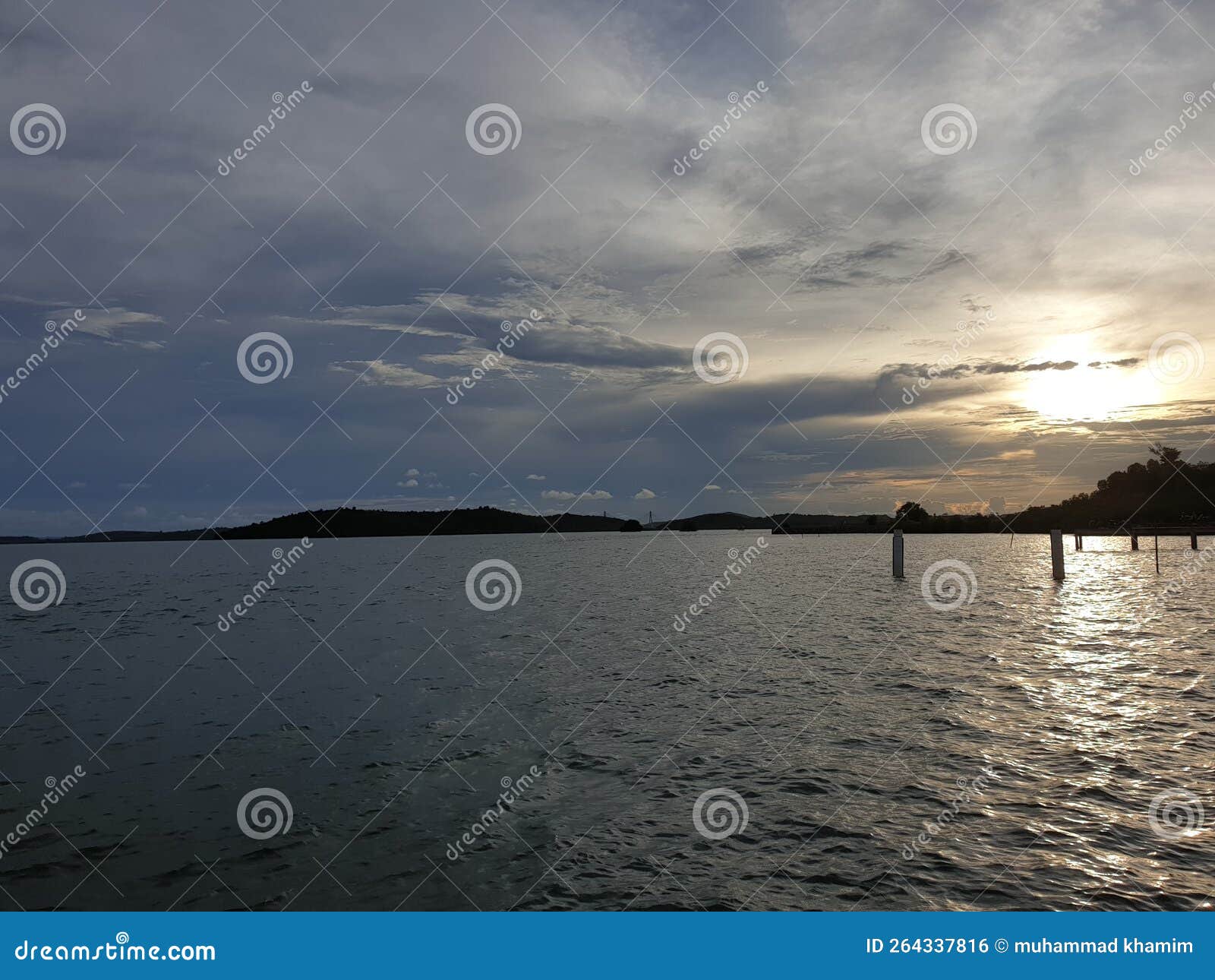 Sunset in batam stock photo. Image of batam, sunset - 264337816