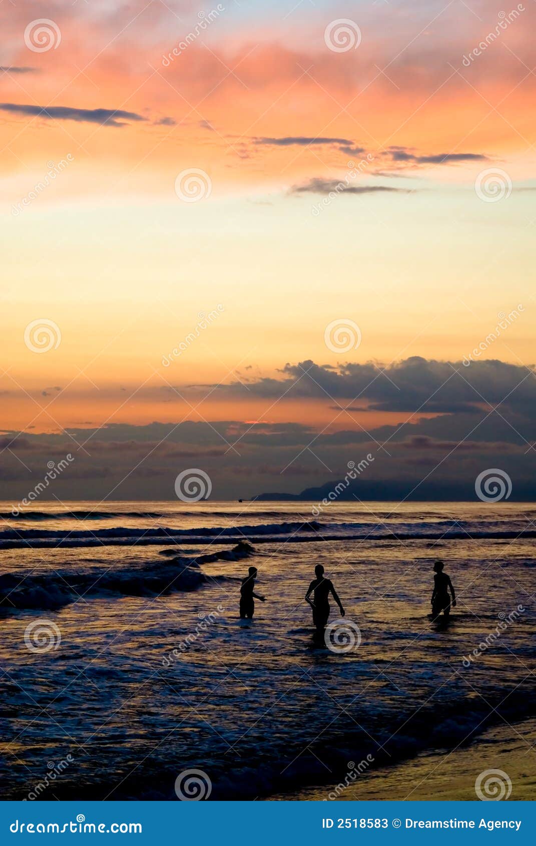 Sunset bath stock image. Image of seaside, sand, youth - 2518583