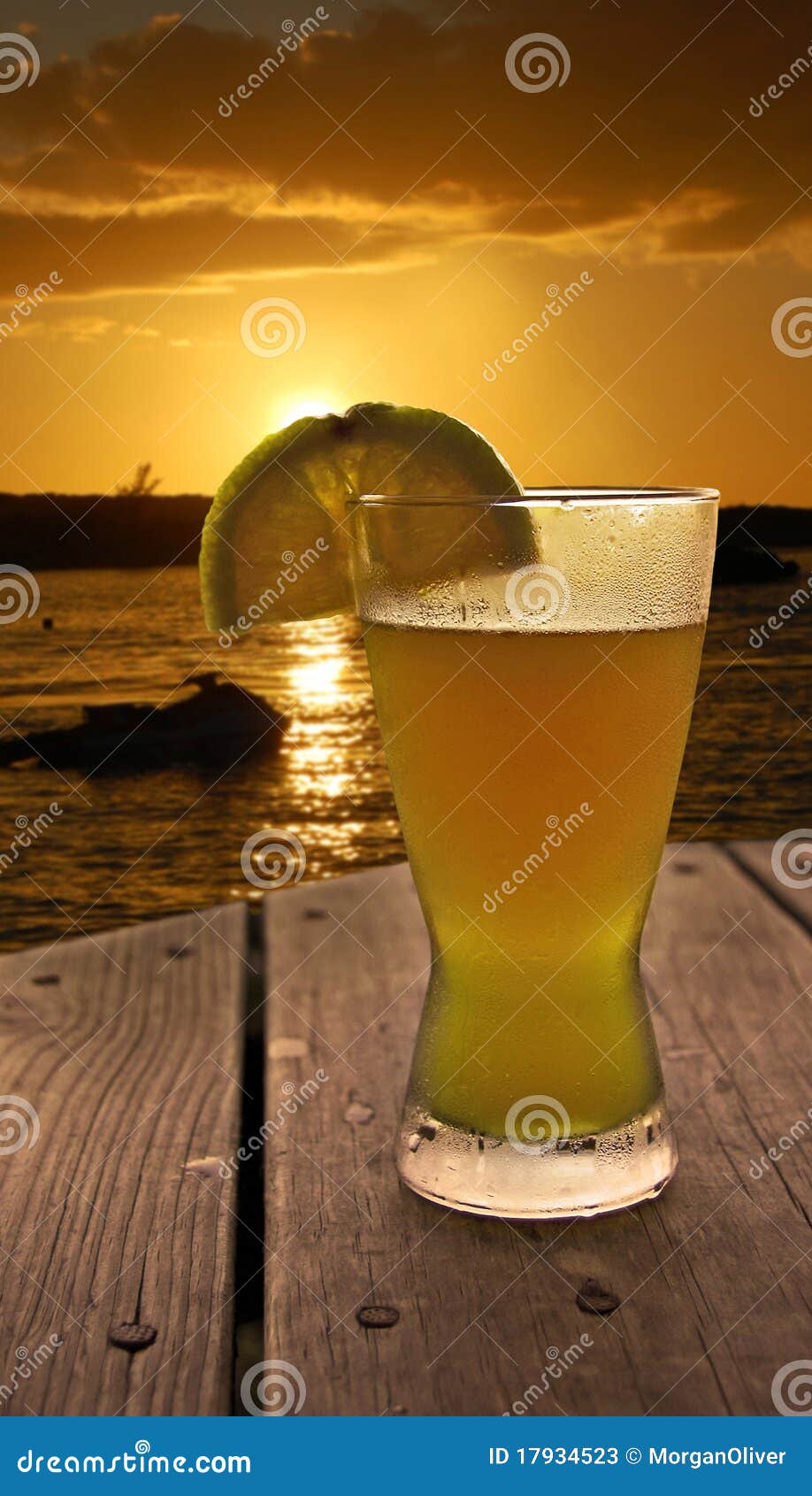 Sunset at the Beach Bar stock image. Image of beach, travel - 17934523