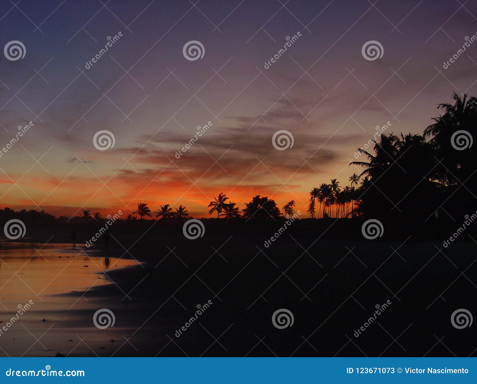 Sunset at the Beach in Brazil Stock Image - Image of aracaju, jpeg ...