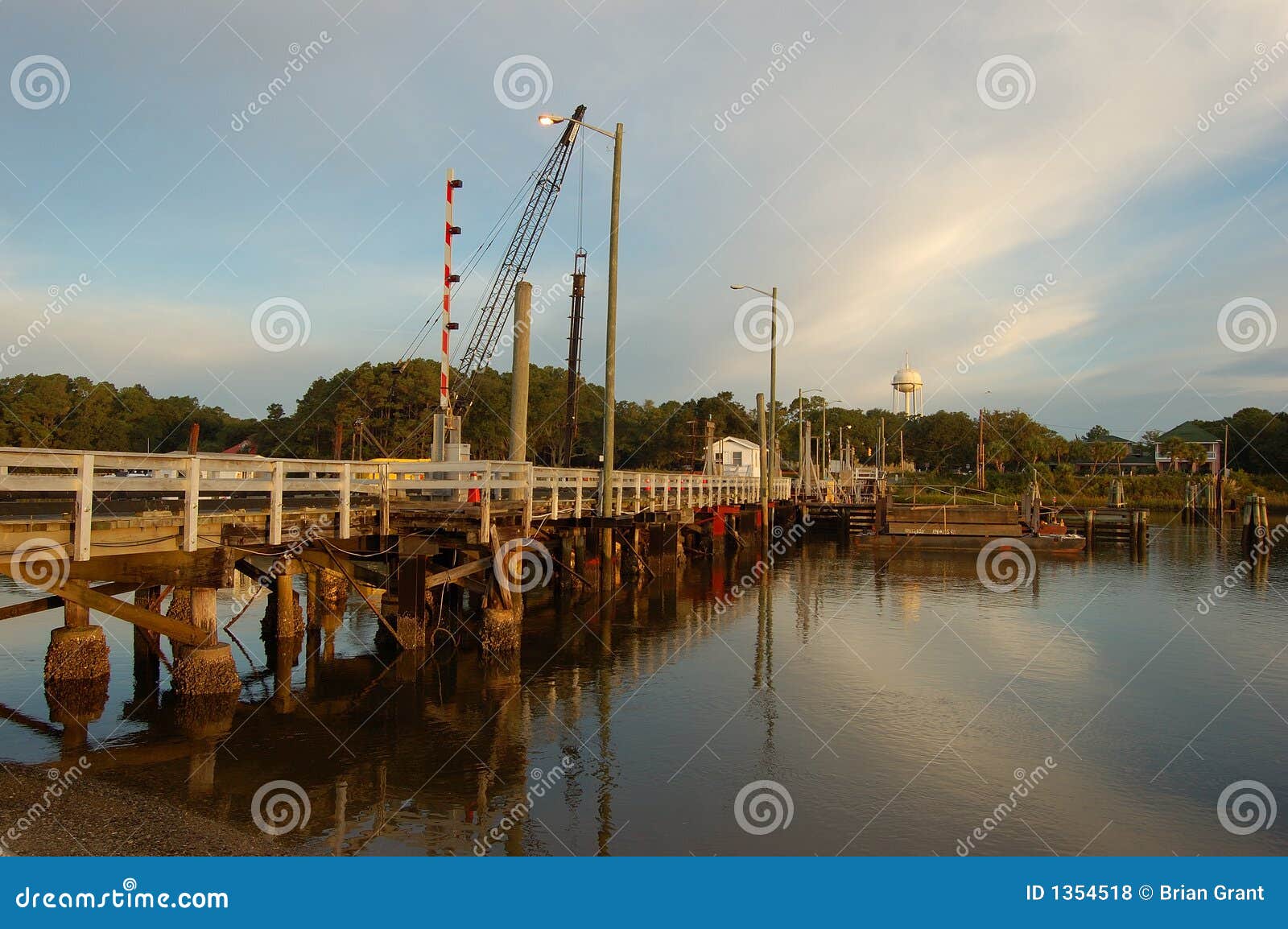 Sunset Beach Bridge stock photo. Image of north, control - 1354518