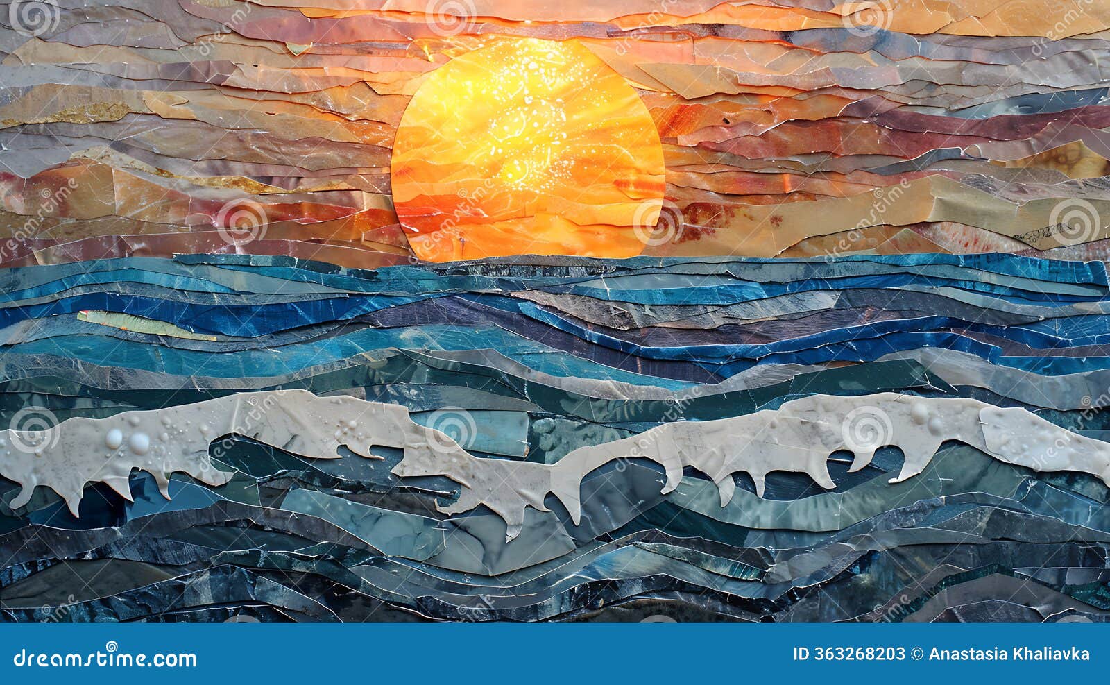 Sea And Beach Collage Royalty-Free Stock Image | CartoonDealer.com ...