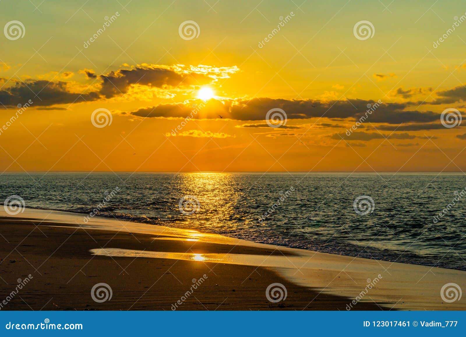Sunset on the Beach on North Side of the Provincelands Cape Cod ...