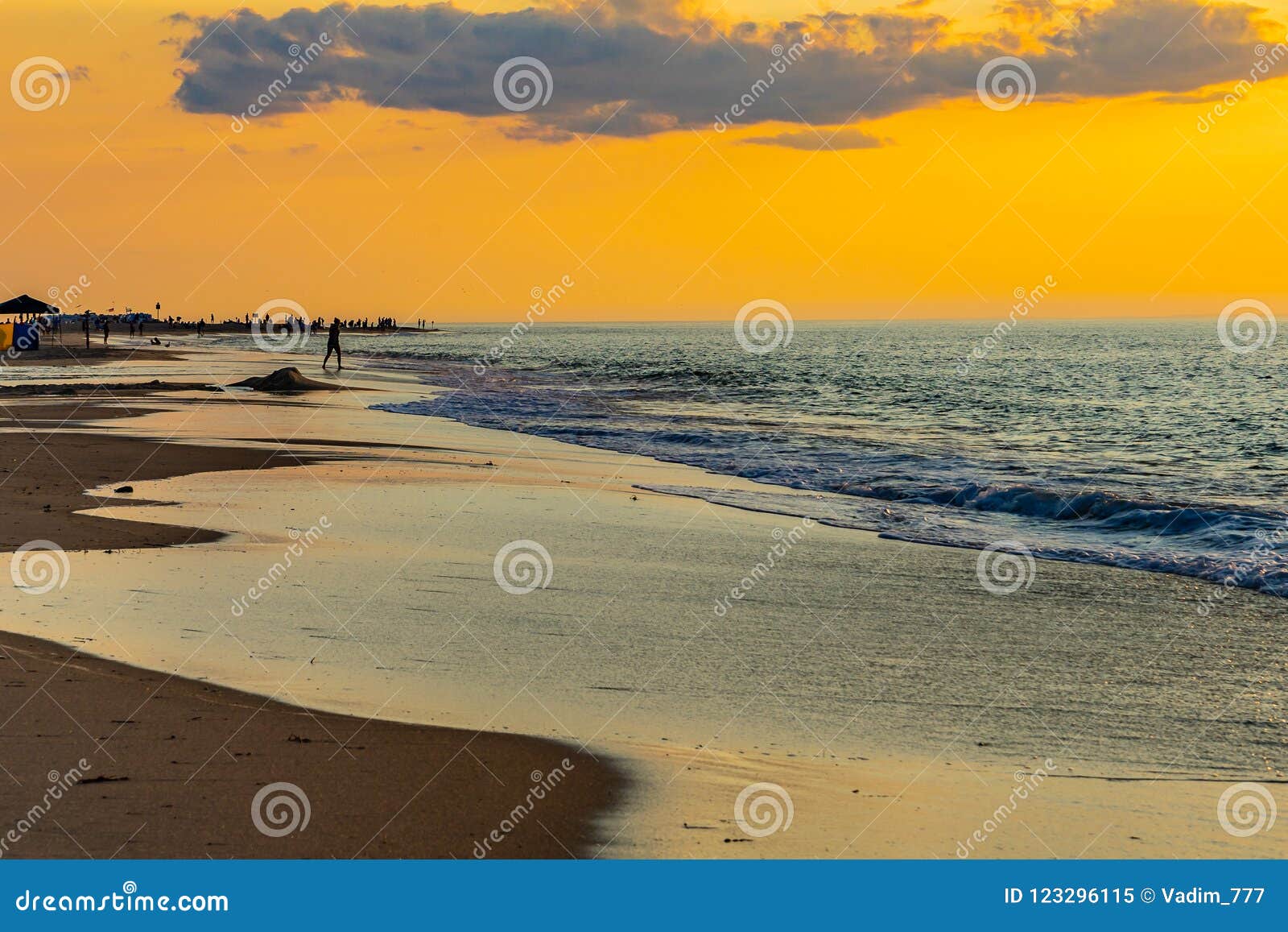 Sunset on the Beach on North Side of the Provincelands Cape Cod ...