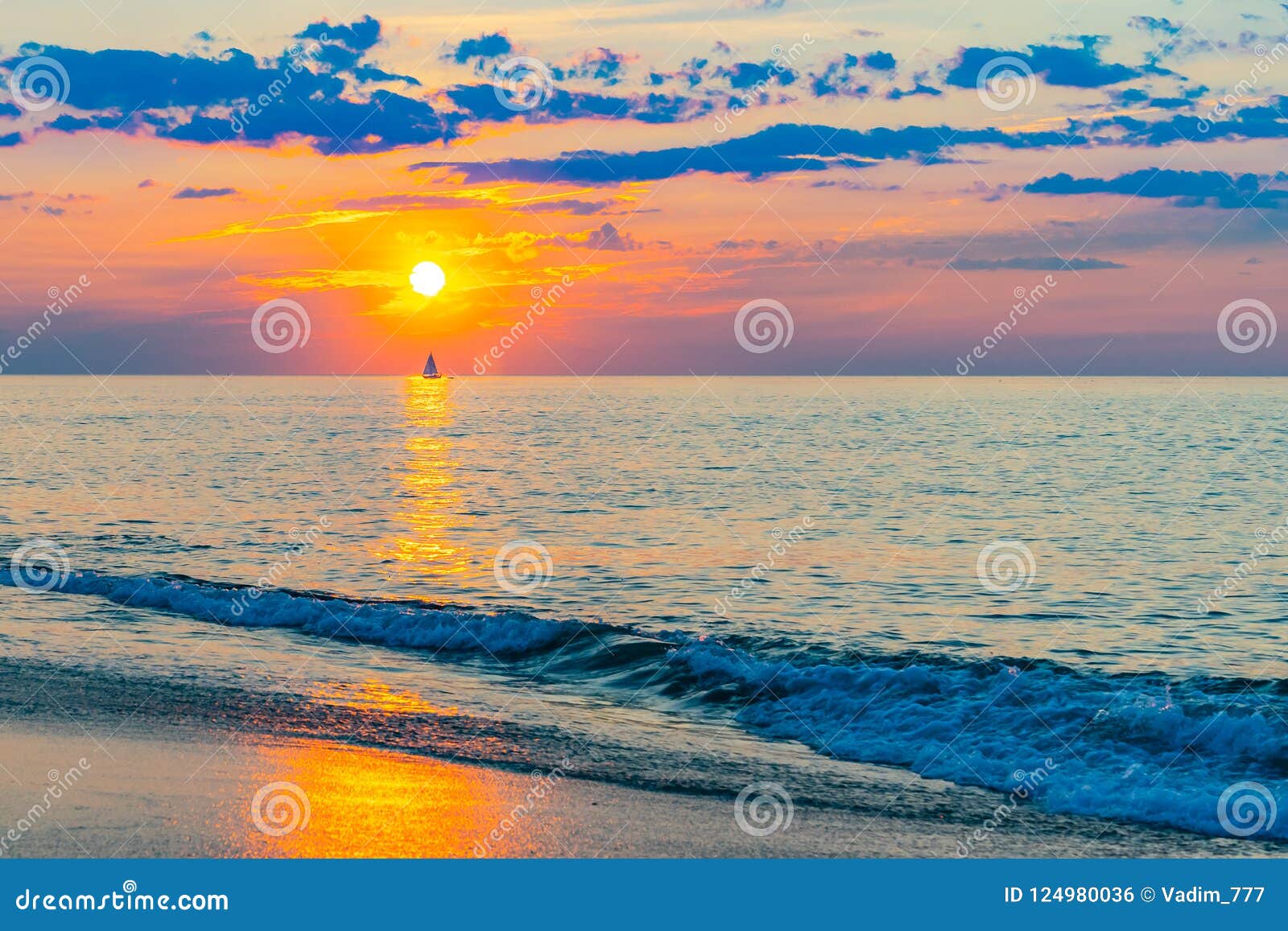 Sunset on the Beach on North Side of the Provincelands Cape Cod ...