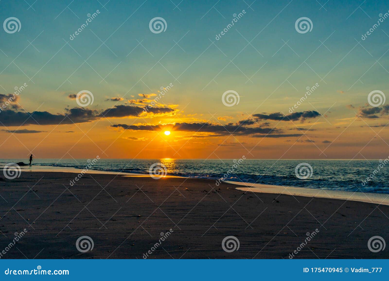Sunset on the Beach on North Side of the Provincelands Cape Cod ...