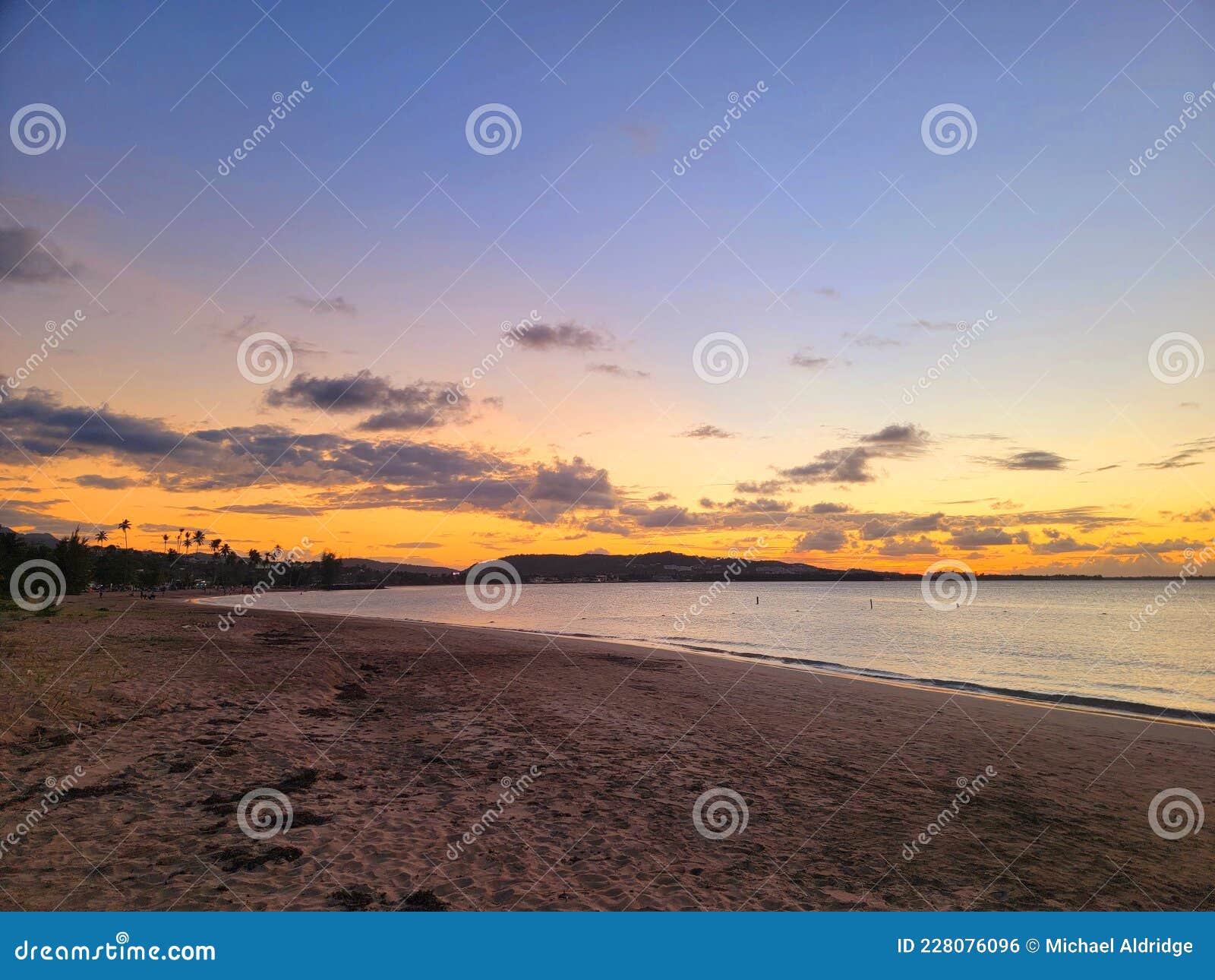 Sunset at the Beach Puerto Rico Stock Photo - Image of sunrise, dawn ...