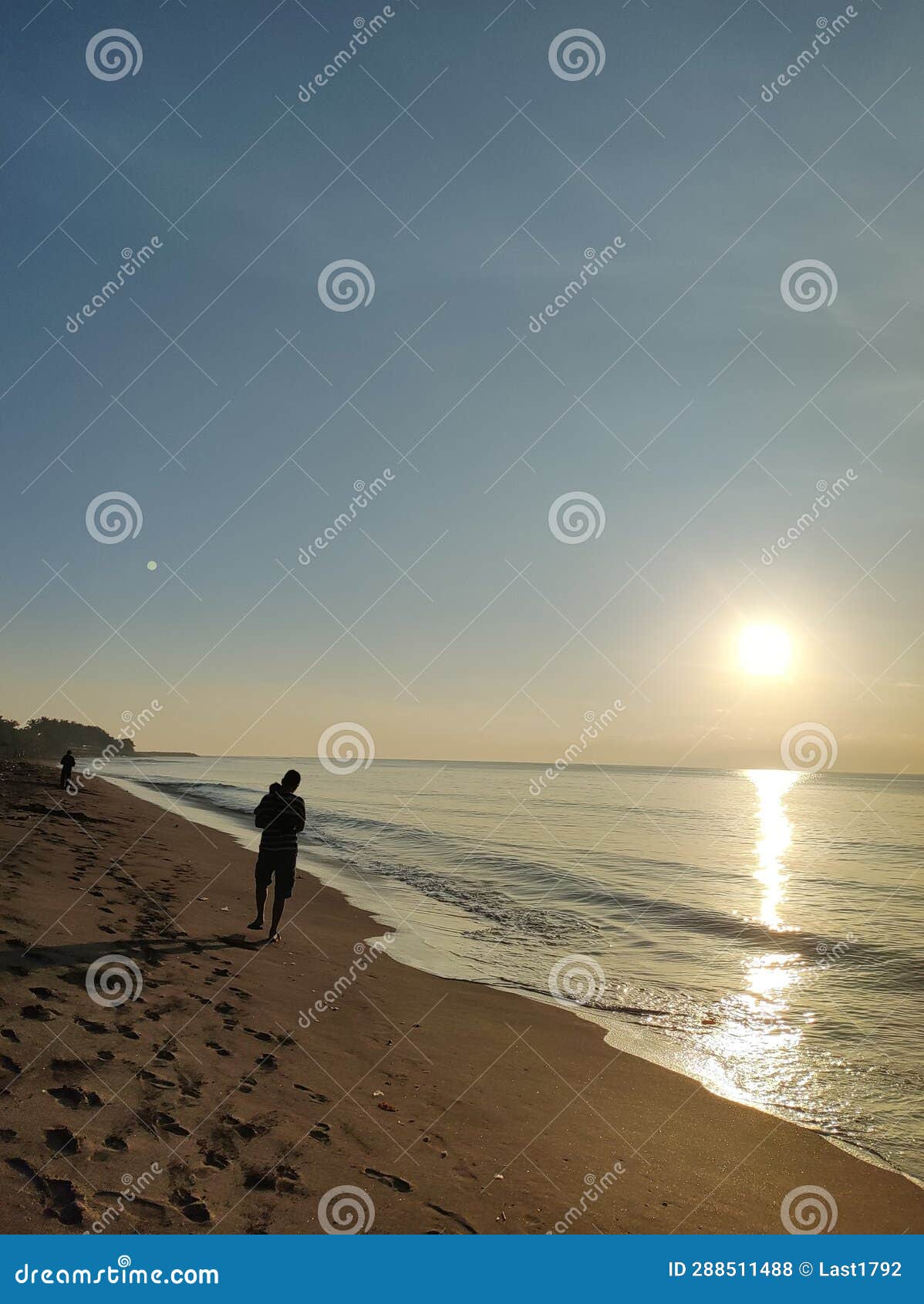 Before Sunset at Beach Somewhere in Indonesian Stock Photo - Image of ...