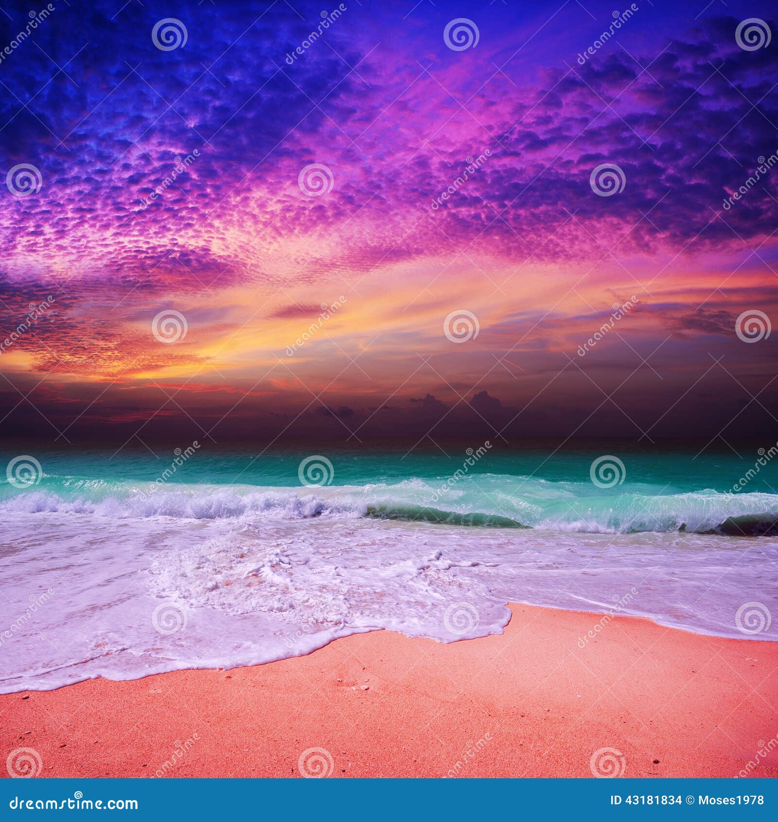 Sunset stock photo. Image of seascape, composition, landscape - 43181834