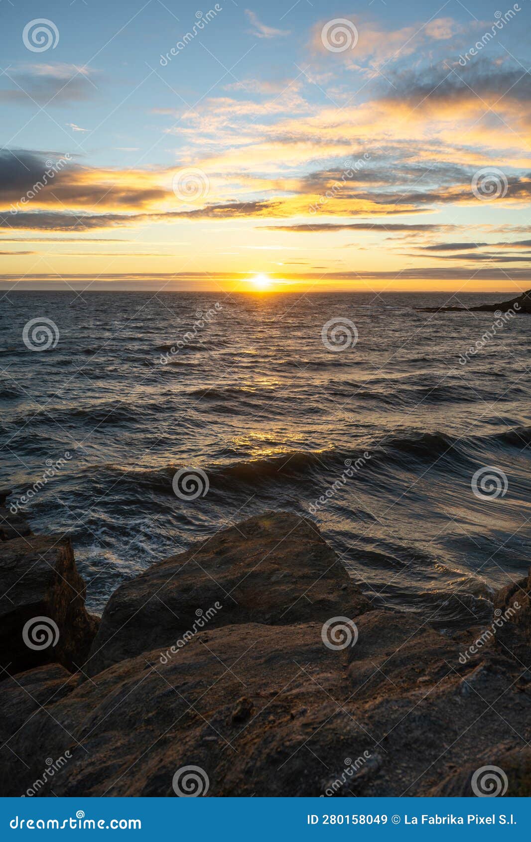 Sunset at the beach stock image. Image of beauty, copy - 280158049