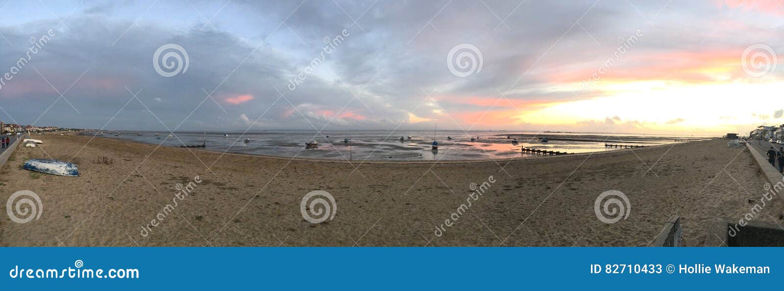 Sunset stock image. Image of england, sunset7, beach - 82710433
