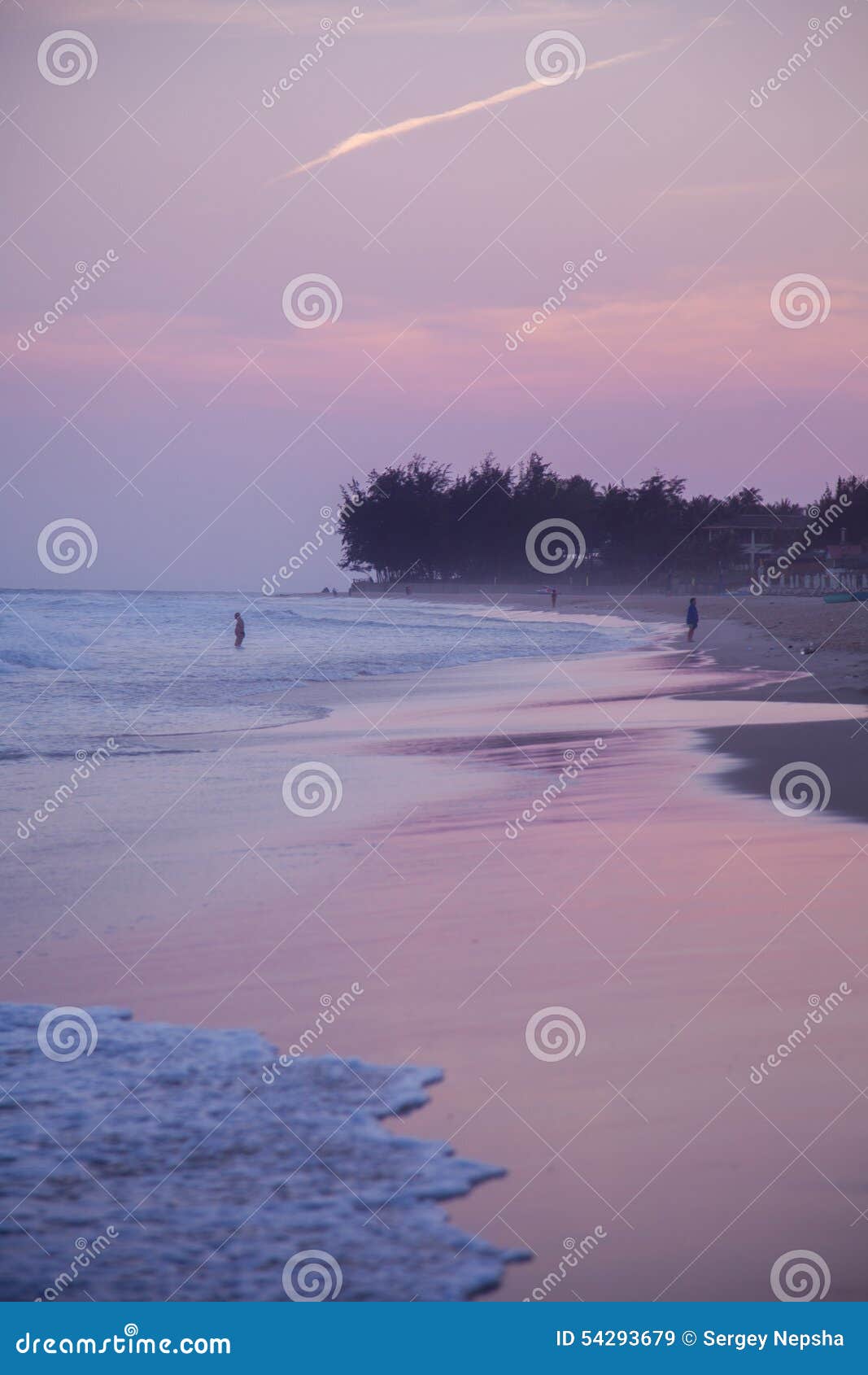Sunset on the Beaches of Mui Ne Stock Image - Image of surf, nature ...