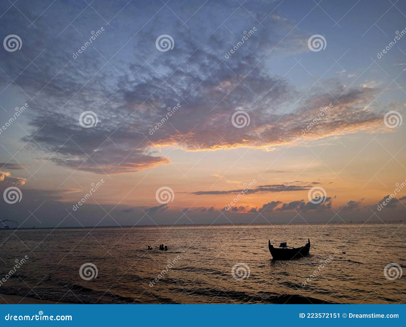 Sunset on a Beautiful Beach by Boat Editorial Photo - Image of sunlight ...